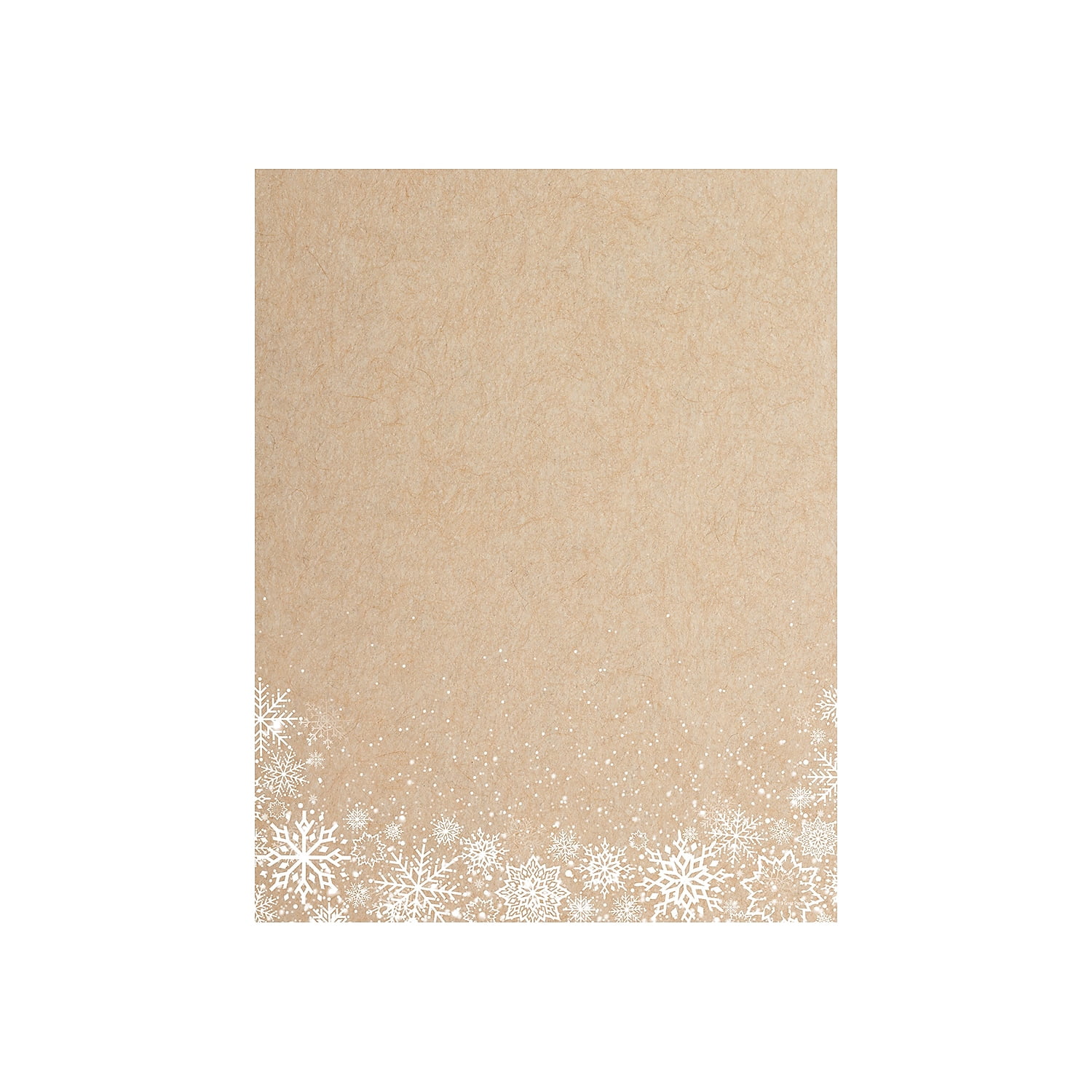 Great Papers! Snowflakes Letterhead, Kraft Paper, 80 Sheets, Compatible ...