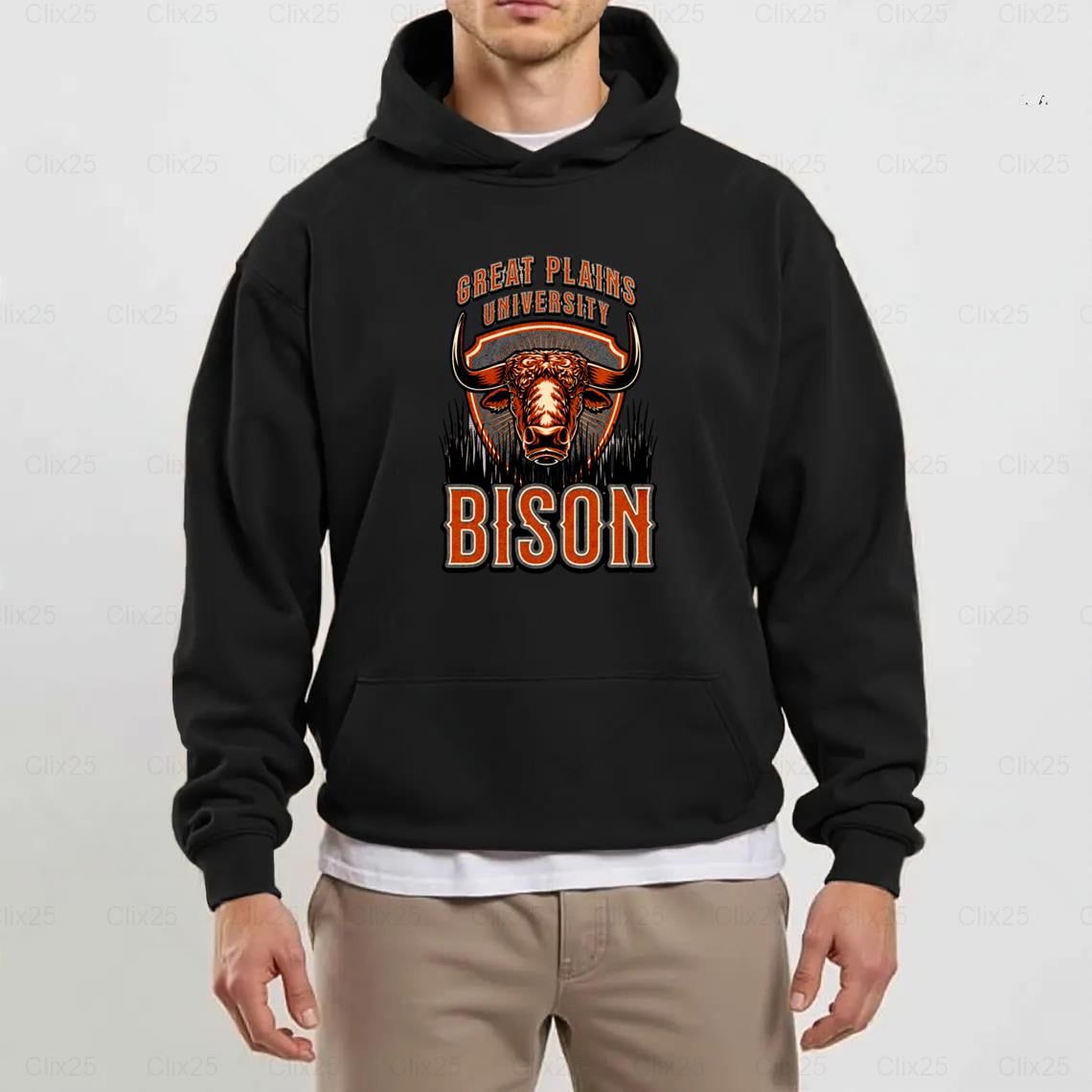 Great Plains University Bison T-shirt, Sweatshirt, Hoodie with College ...