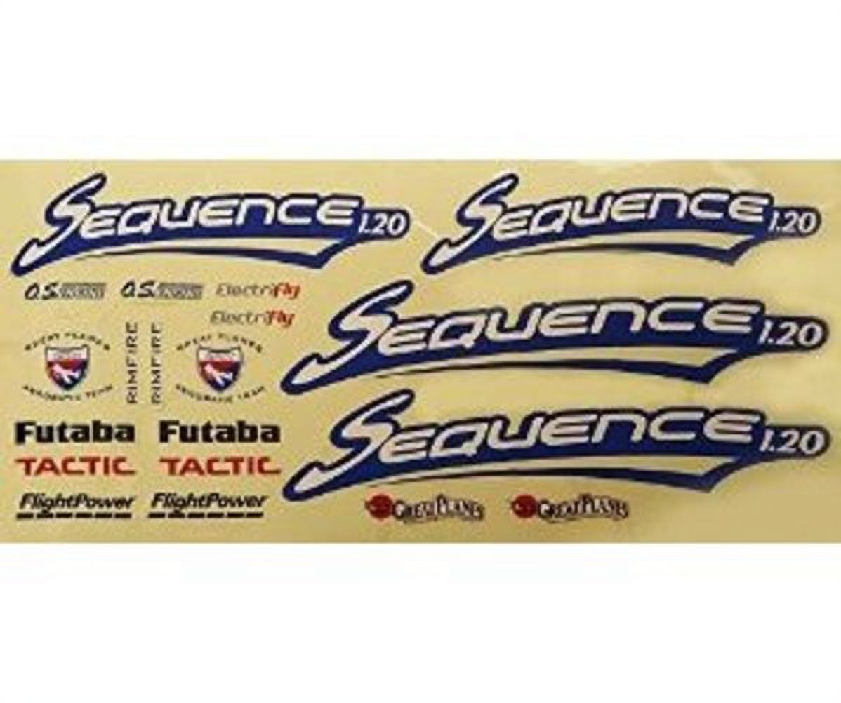 Great Planes Decals Sequence 1.20 ARF GPMA4380 Replacement Airplane ...