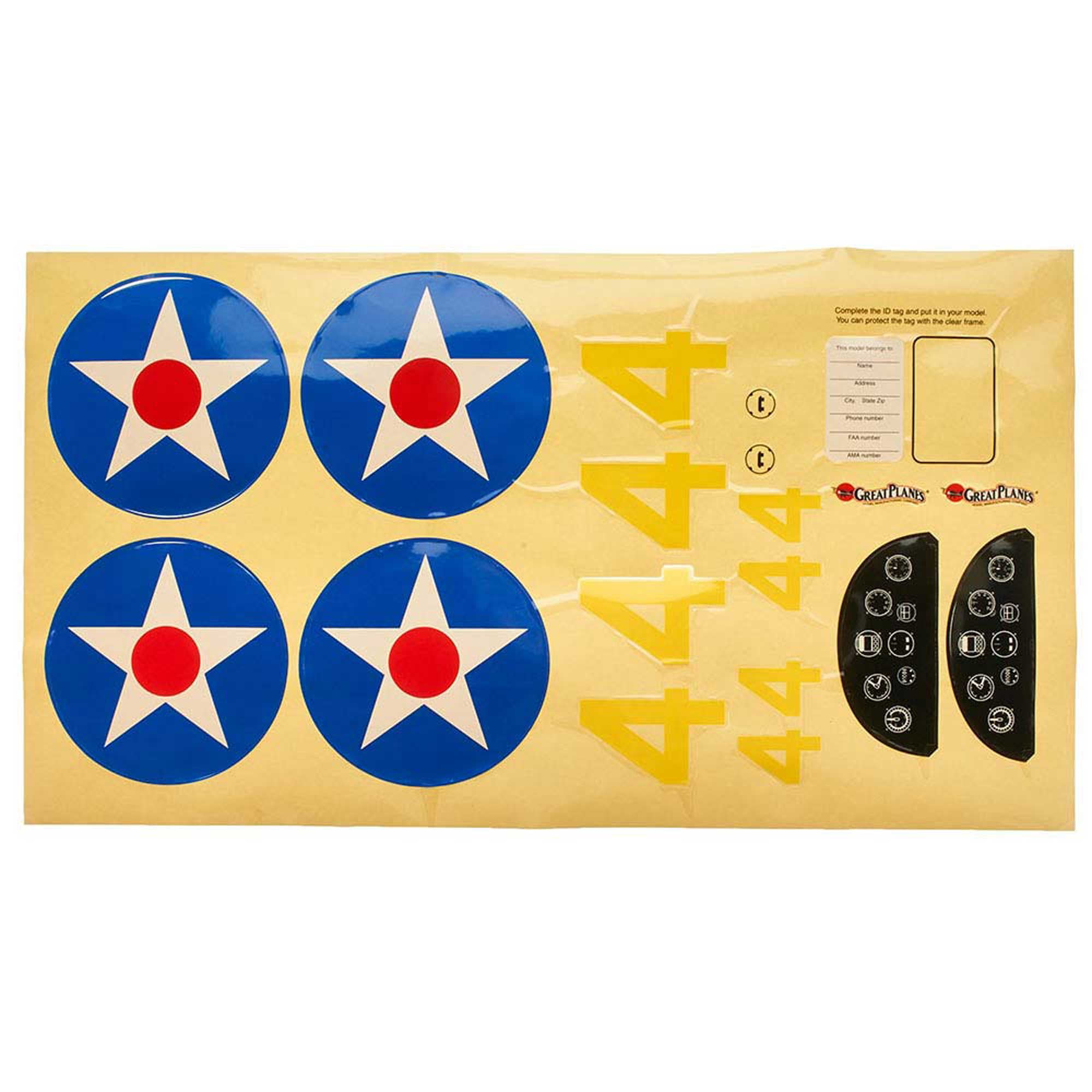 Great Planes Decals Sport Scale PT-19 .46 GP/EP ARF GPMA2566 ...