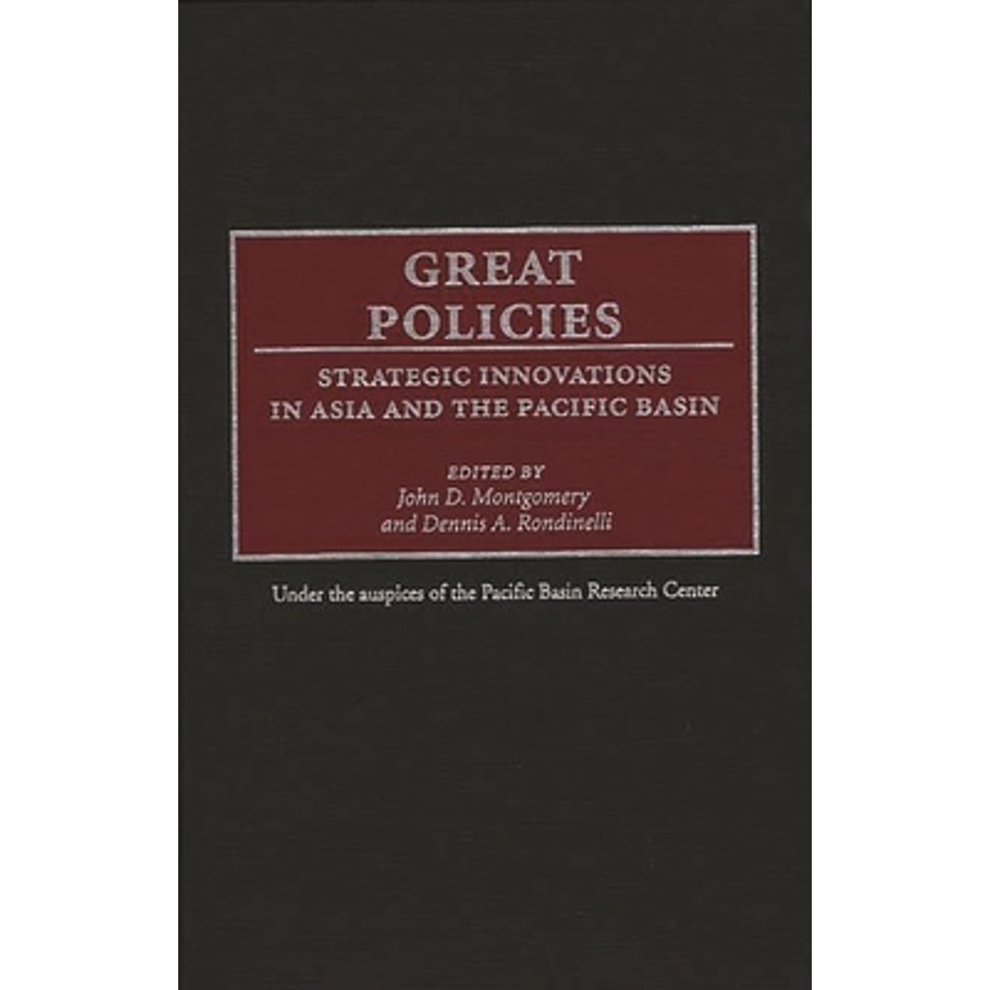 Pre-Owned Great Policies : Strategic Innovations in Asia and the ...