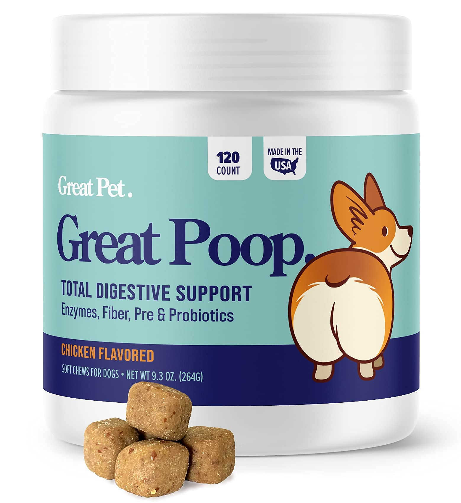 Great Poop ProbioticsUMRT for Dogs - Fiber for Dogs Supplement Dog ...