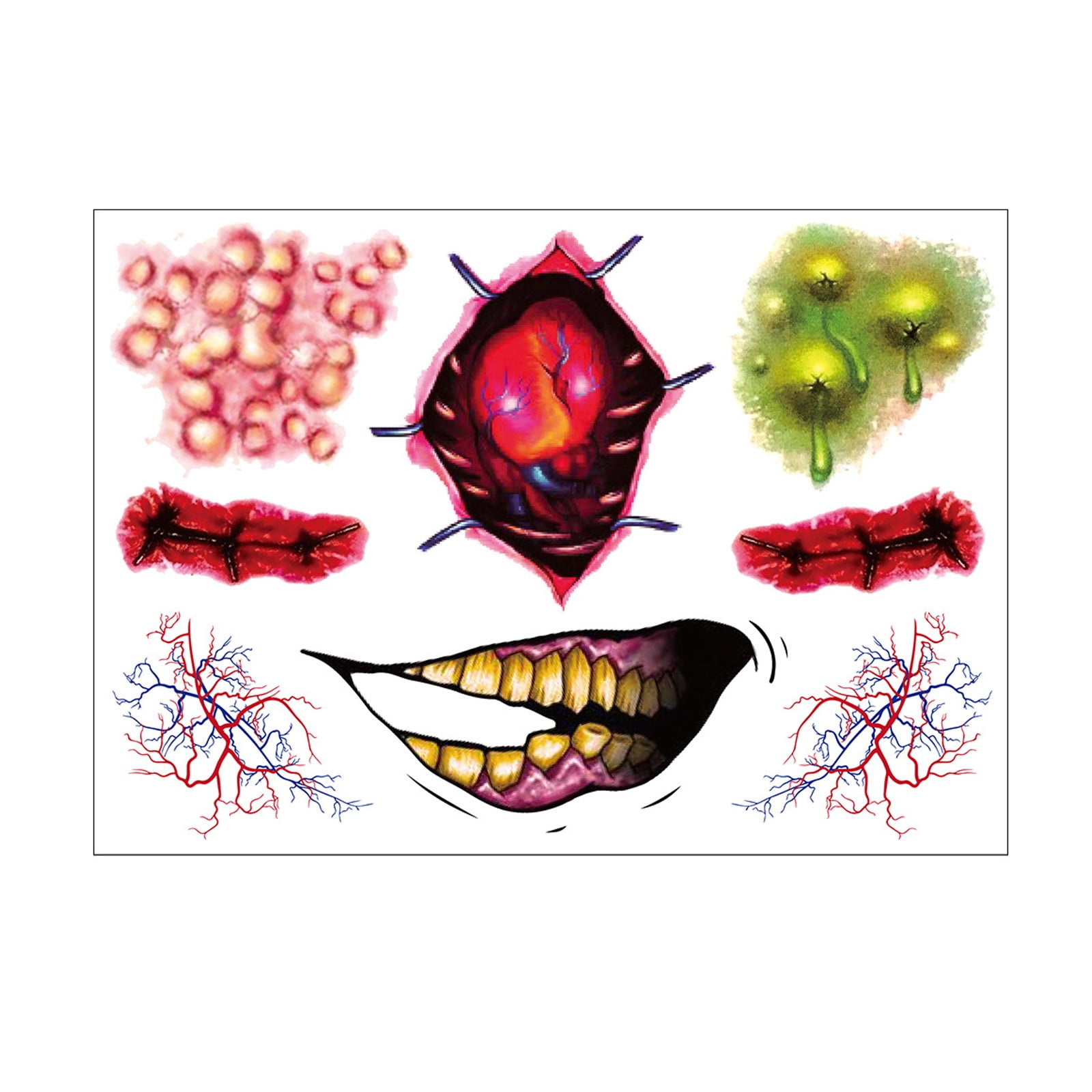 Great Promotion Bat Halloween Skin Stickers Wound Skin Stickers ...
