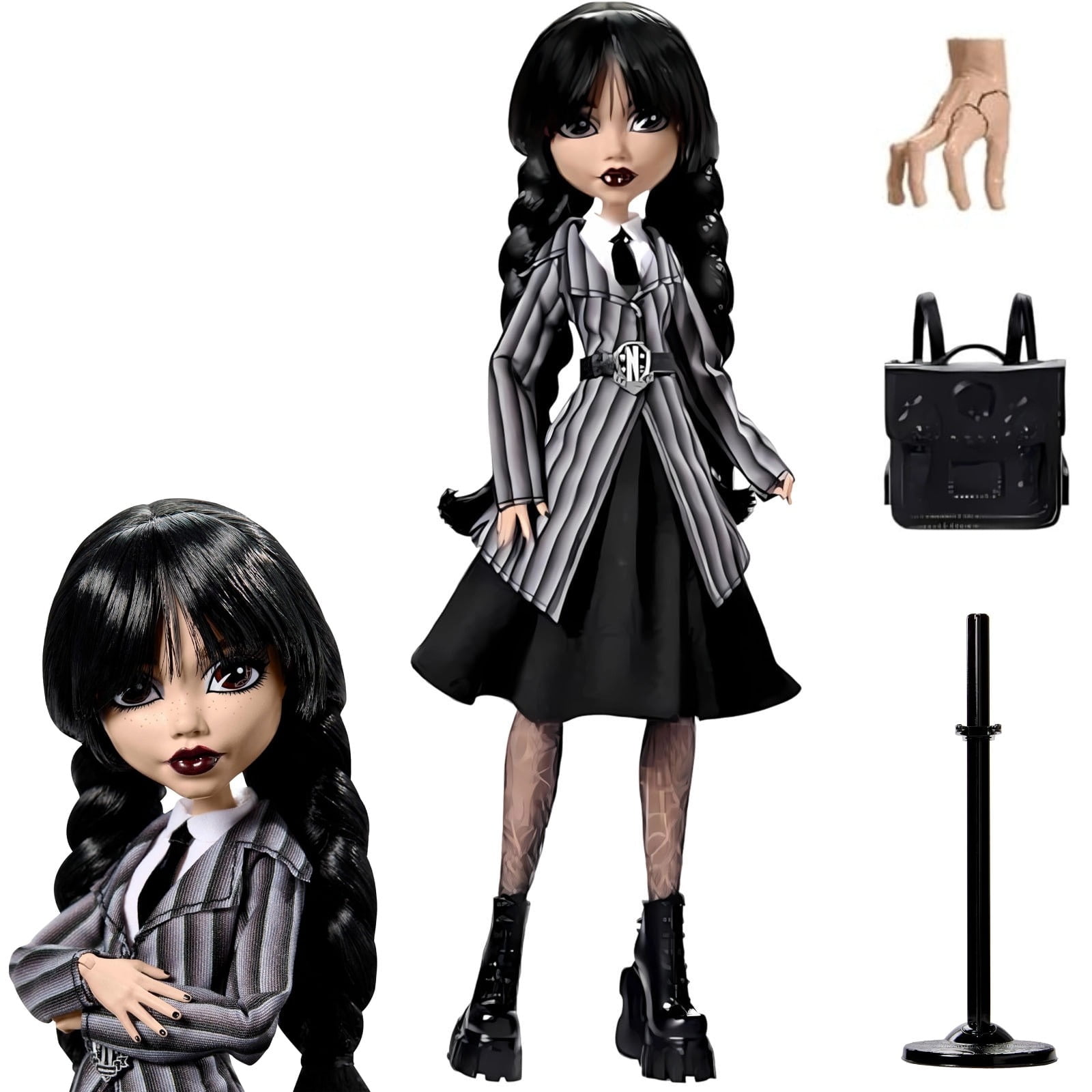 Great Promotion Wivi Wednesday Doll and Accessories, Wednesday Addams ...