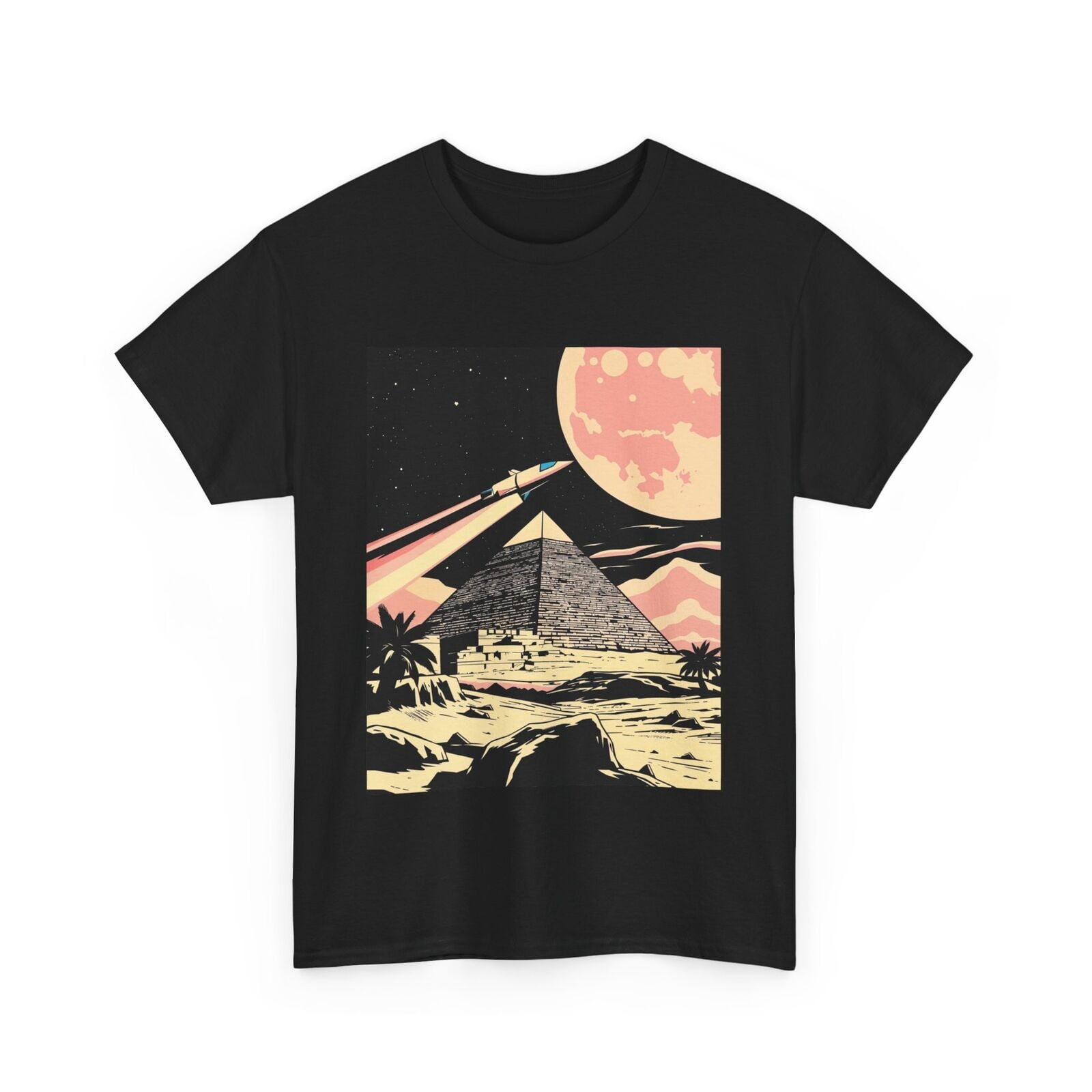 Great Pyramid Spaceship T-Shirt For Men & Women - Walmart.com