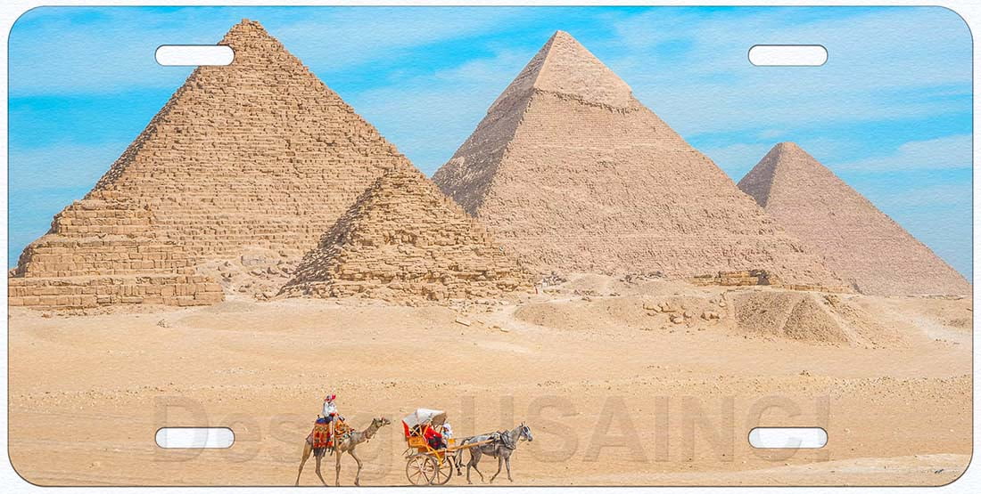Great Pyramid of Giza 7 Wonders of the World Novelty Car License Plate ...