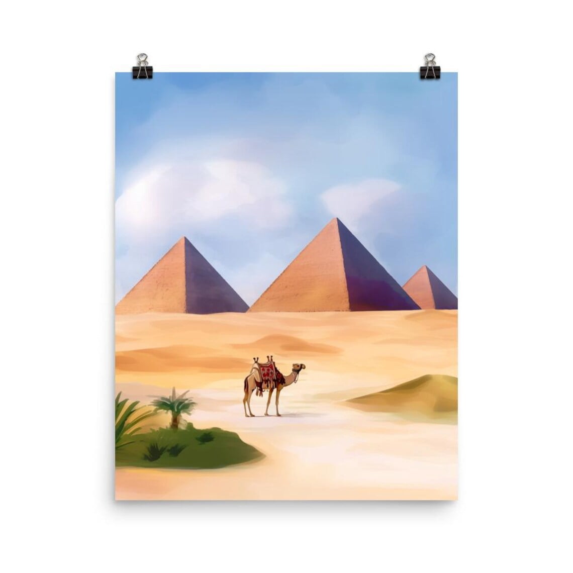 Great Pyramids Of Giza Print, Egyptian Wall Art, Cairo City Poster ...