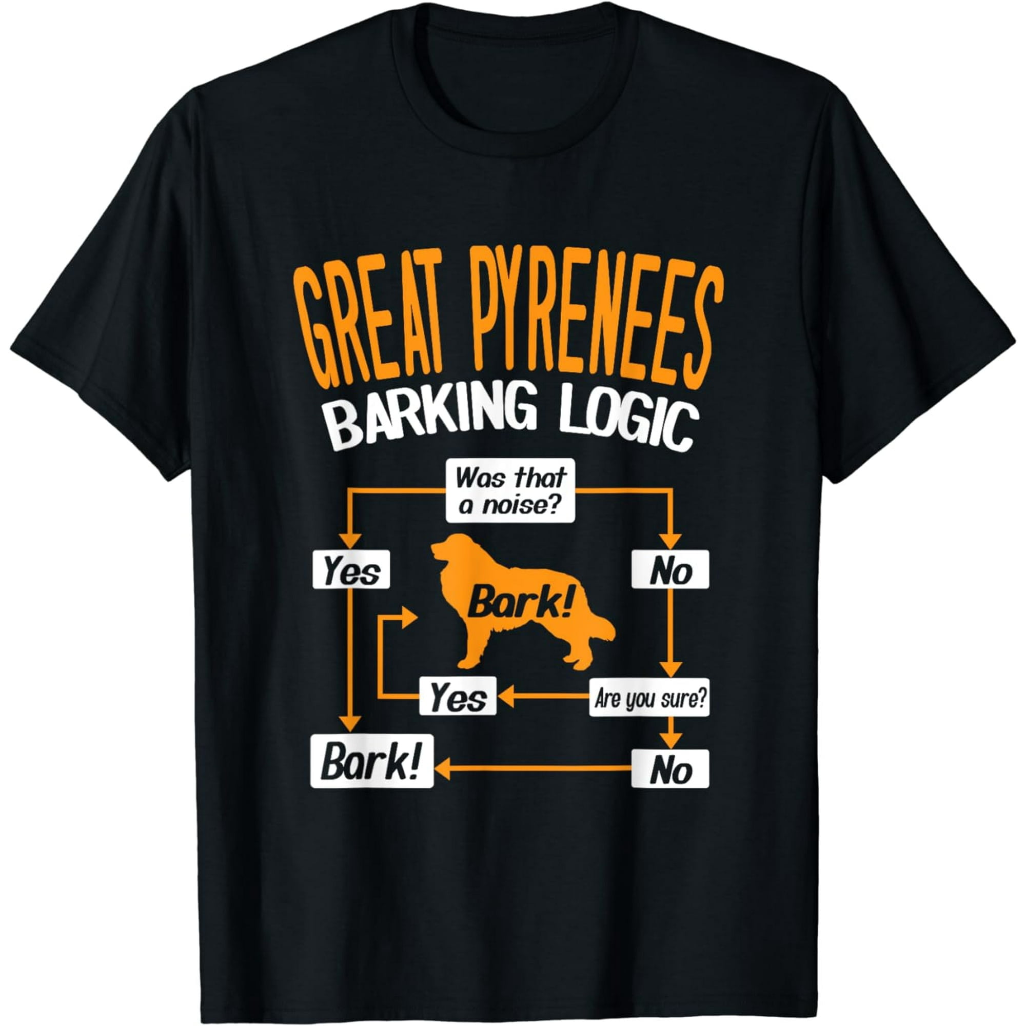 Great Pyrenees Barking Logic T-Shirt - Walmart.com