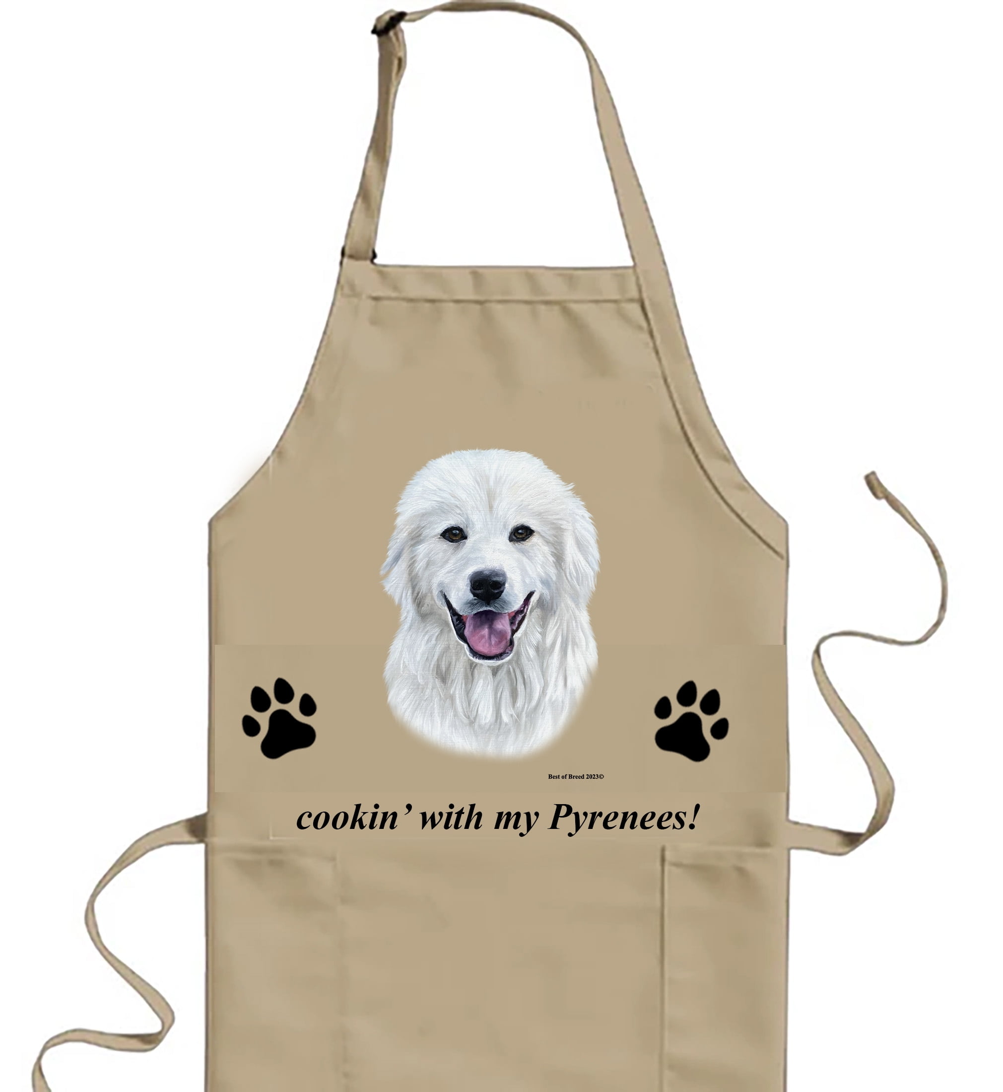 Great Pyrenees - Best of Breed Cookin' Aprons Full Length Bib Apron ...