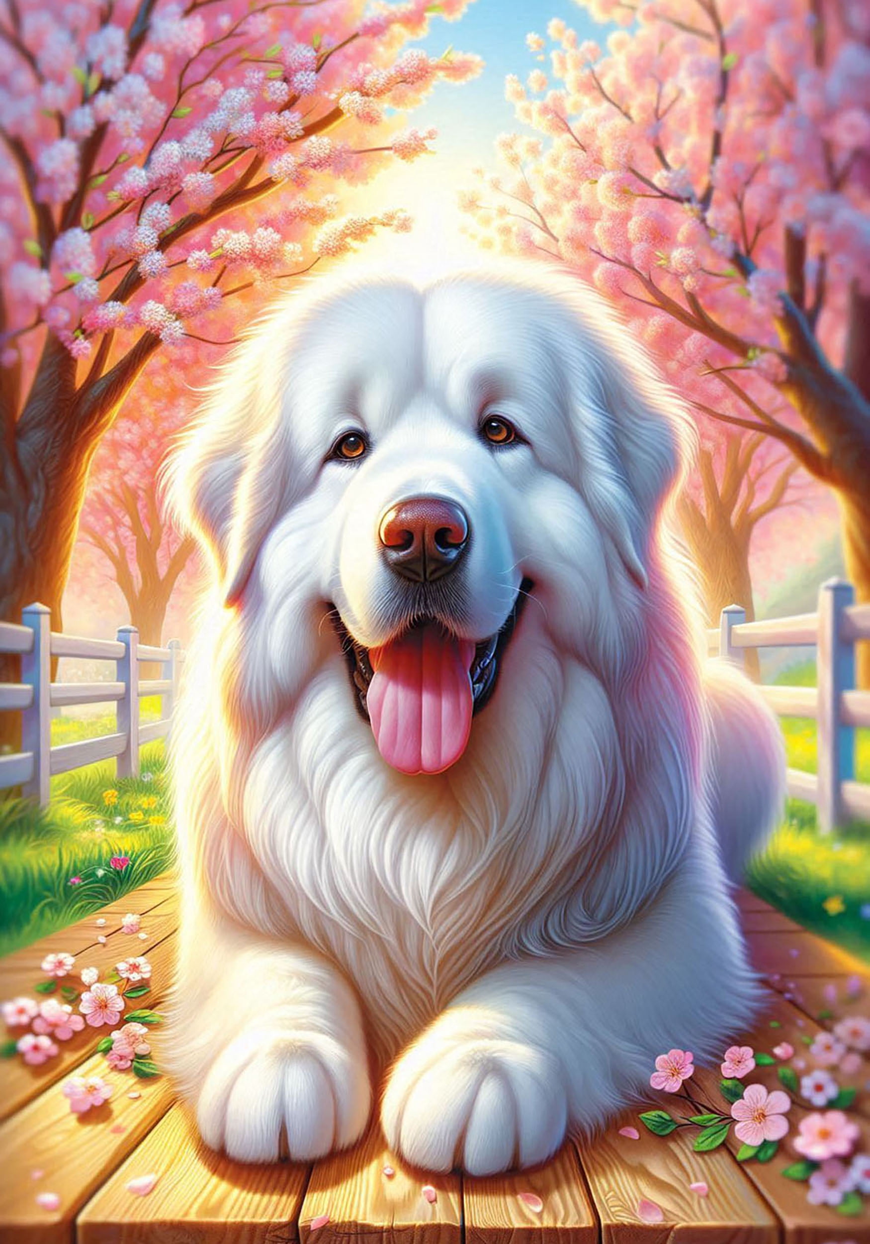 Great Pyrenees - Best of Breed DCR Spring II Outdoor Garden Flag ...
