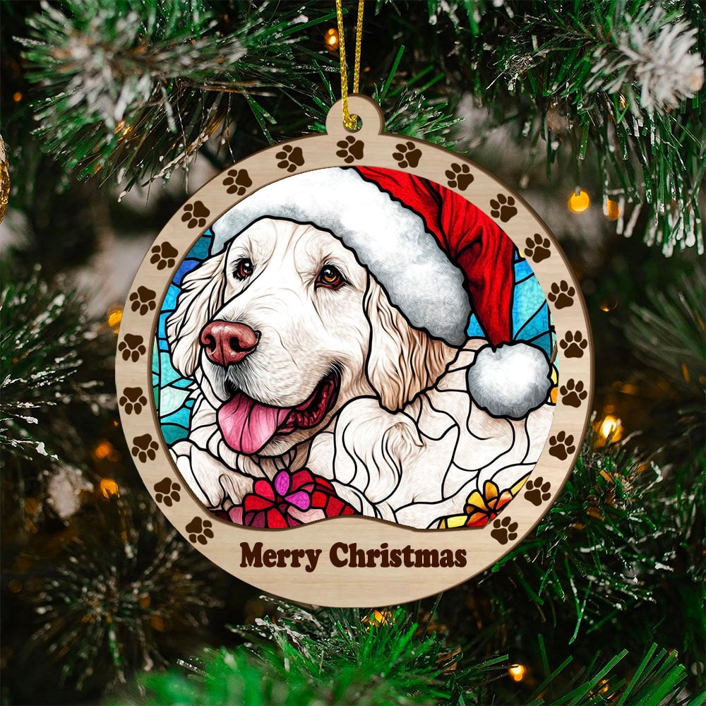 Great Pyrenees Christmas Dog Ornament, Great Pyrenees Dog Christmas ...
