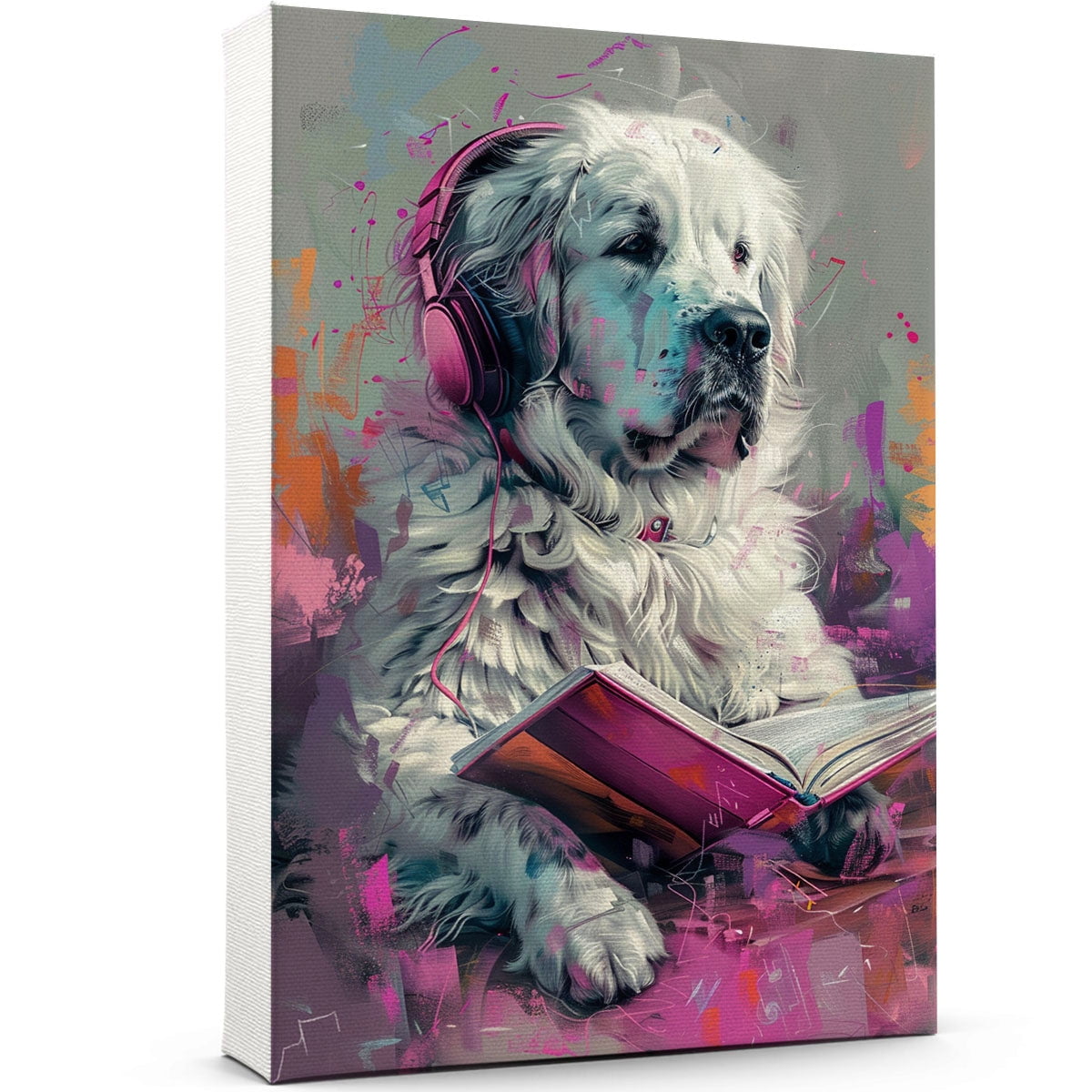 Great Pyrenees Decor Poster Unframe, Great Pyrenees Dog Canvas Wall Art ...