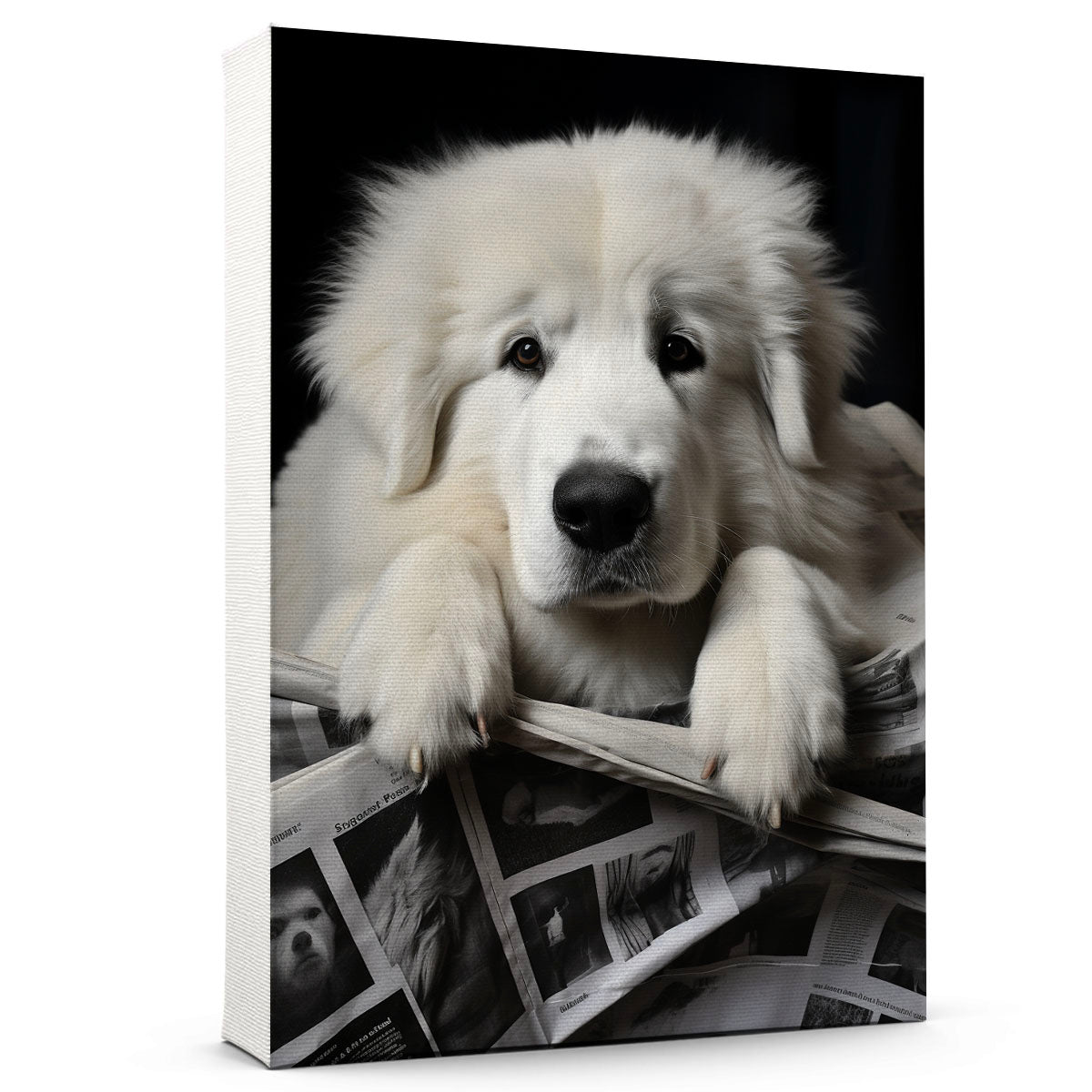 Great Pyrenees Dog Canvas Canvas Prints with Your Photos Wall Art for ...
