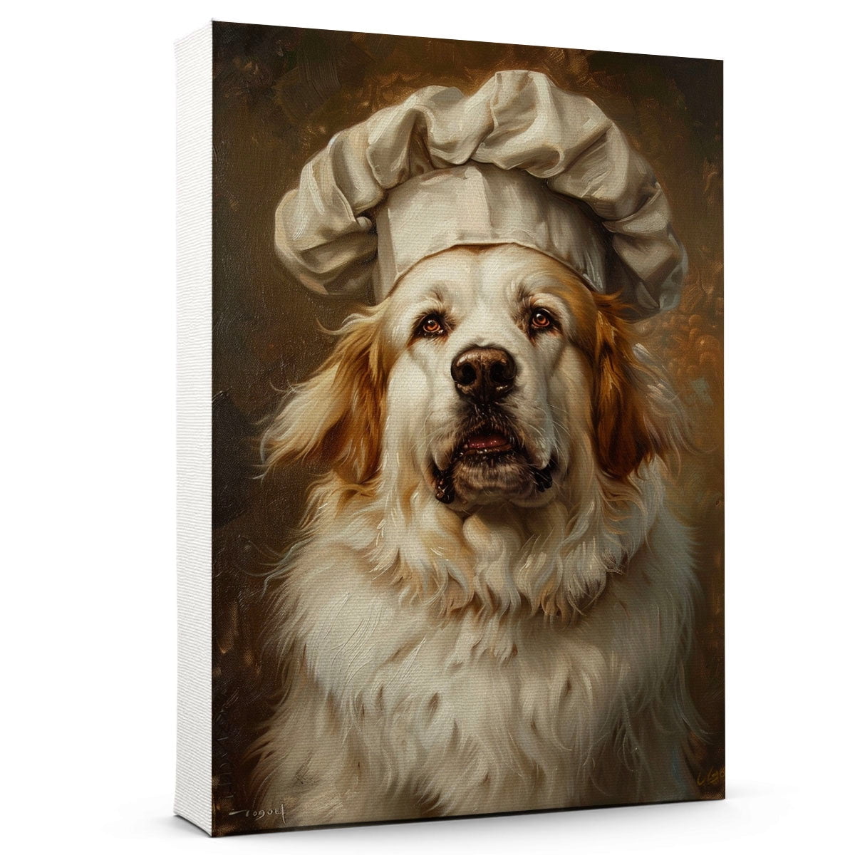 Great Pyrenees Dog Canvas Wall Art, Great Pyrenees Dog Poster Print ...