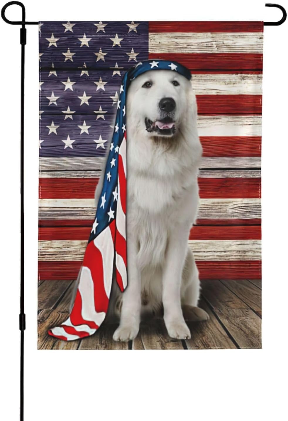 Great Pyrenees Dog Flag Charming Dog Garden Flag Double Sided Outdoor ...