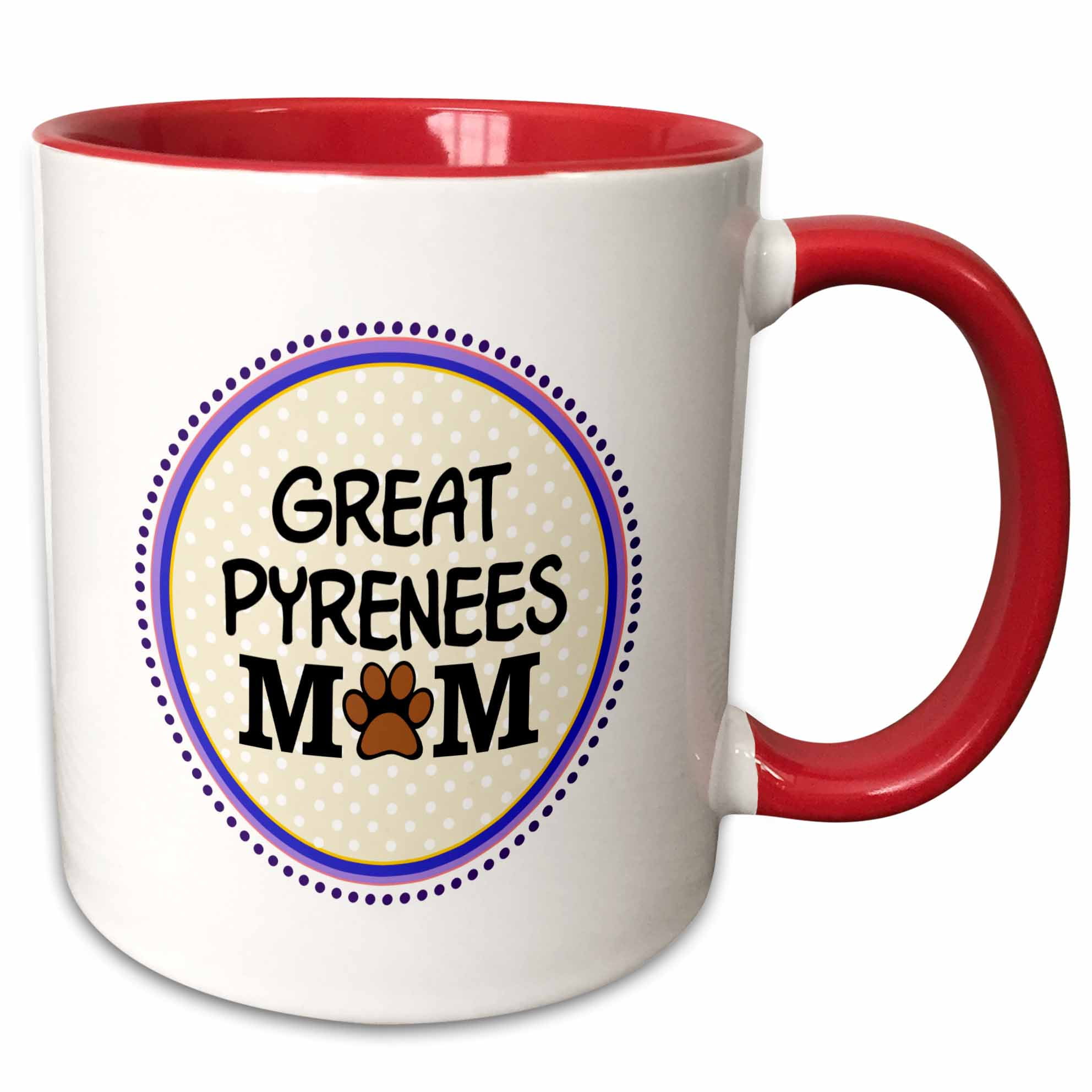 Great Pyrenees Dog Mom - Doggie mama by breed - paw print mum love ...