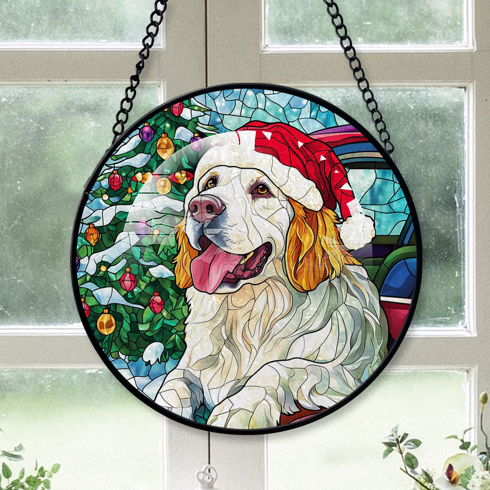Great Pyrenees Dog Ornament Christmas 2025 - Great Pyrenees Dog Stained ...
