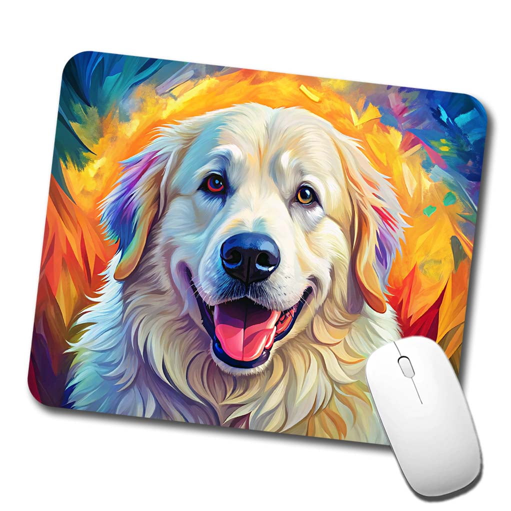 Great Pyrenees Dog Pop Art Mouse Pad Low Profile Gaming Mat - Walmart.com