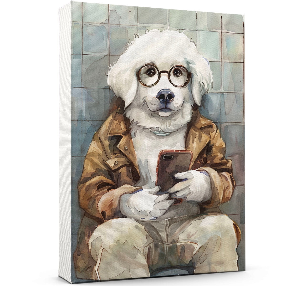 Great Pyrenees Dog Poster Print Bathroom Decor - Great Pyrenees Dog ...