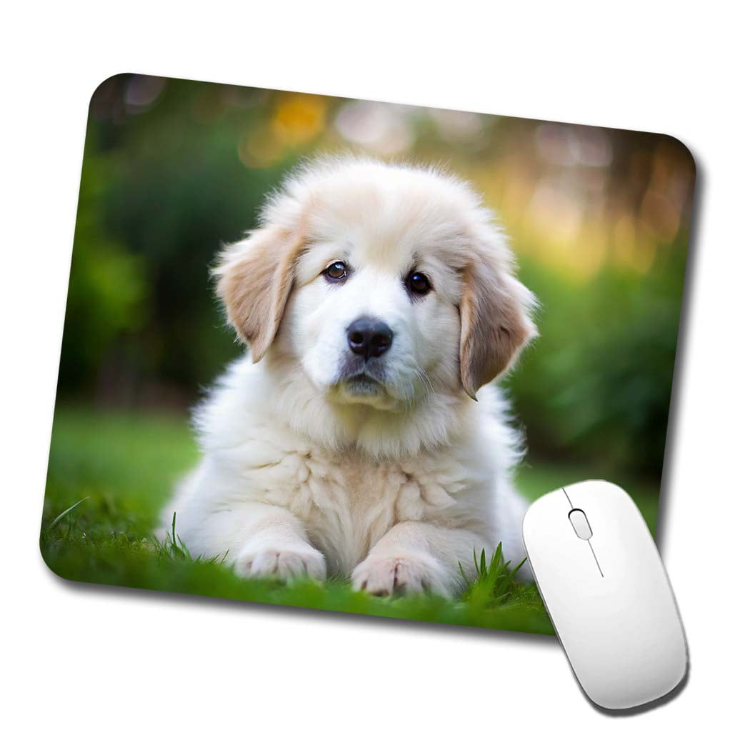 Great Pyrenees Dog Puppy Photo Mouse Pad Low Profile Gaming Mat ...
