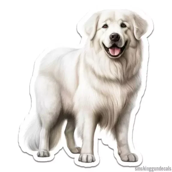 Great Pyrenees Dog Sticker Indoor Outdoor Phone Decal Water Bottle ...