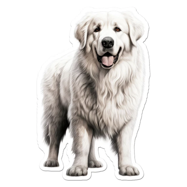 Great Pyrenees Dog Sticker Phone Decal Water Bottle Stickers Car Decals ...