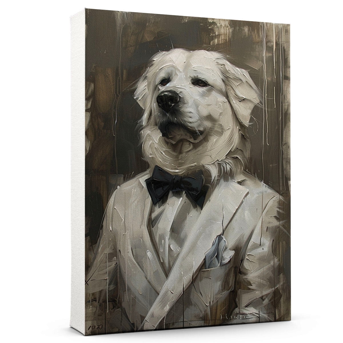 Great Pyrenees Dog Wall Decor Poster Unframe, Great Pyrenees Dog Canvas ...