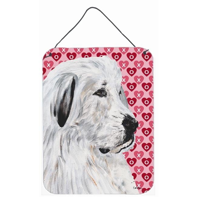 Great Pyrenees Hearts And Love Aluminum Metal Wall Or Door Hanging ...