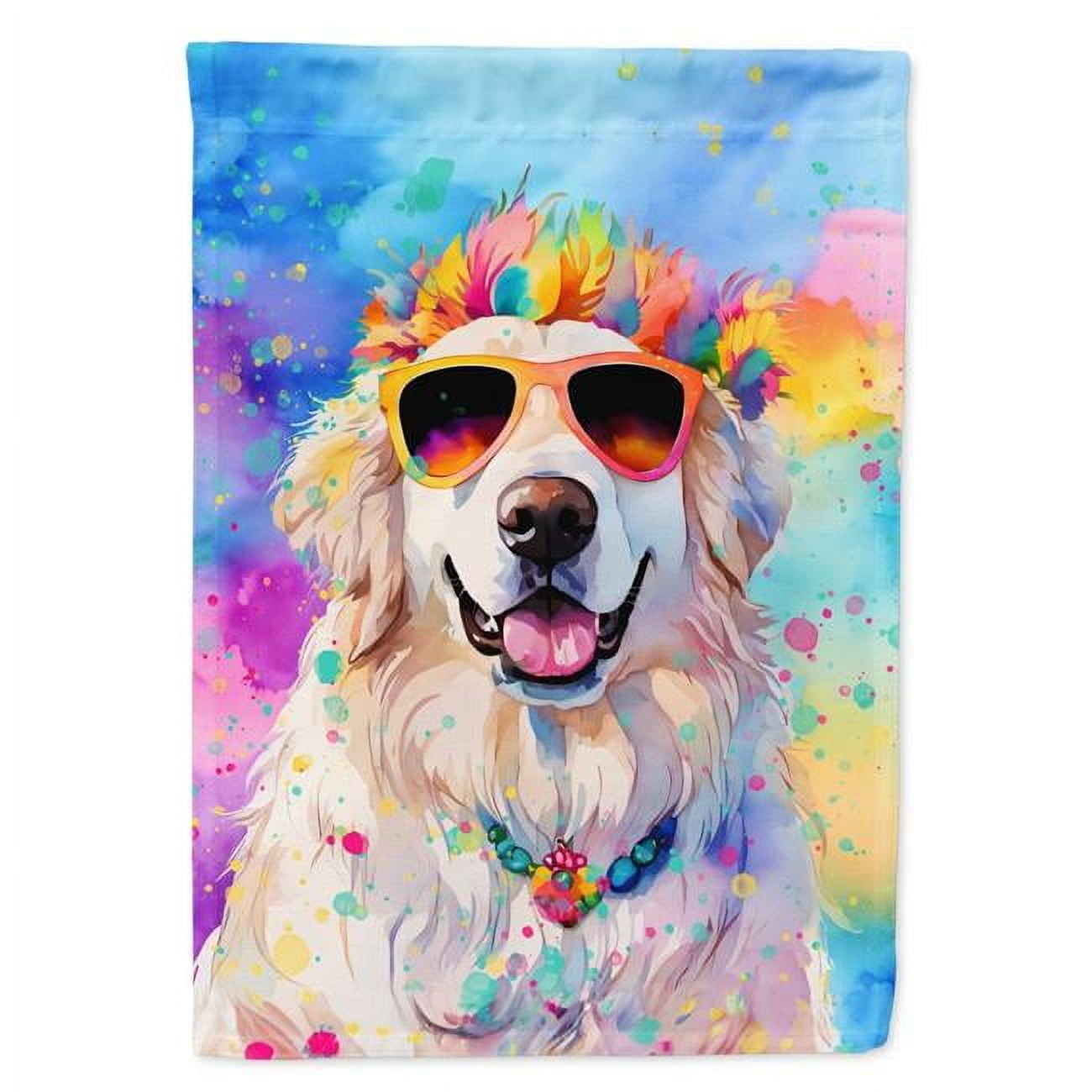 Great Pyrenees Hippie Dawg House Flag 28 in x 40 in - Walmart.com