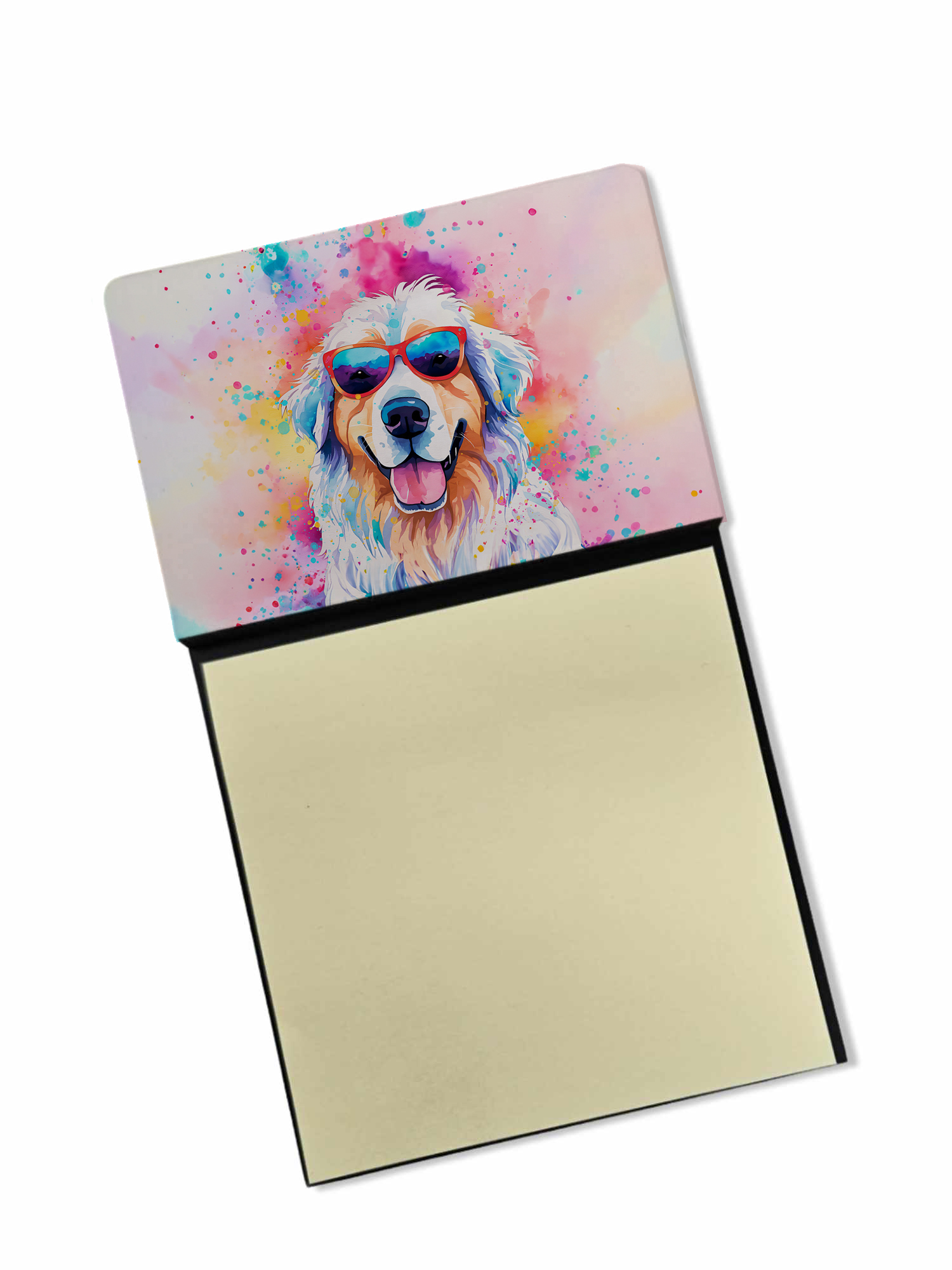 Great Pyrenees Hippie Dawg Sticky Note Holder 3.25 in x 5.25 in ...