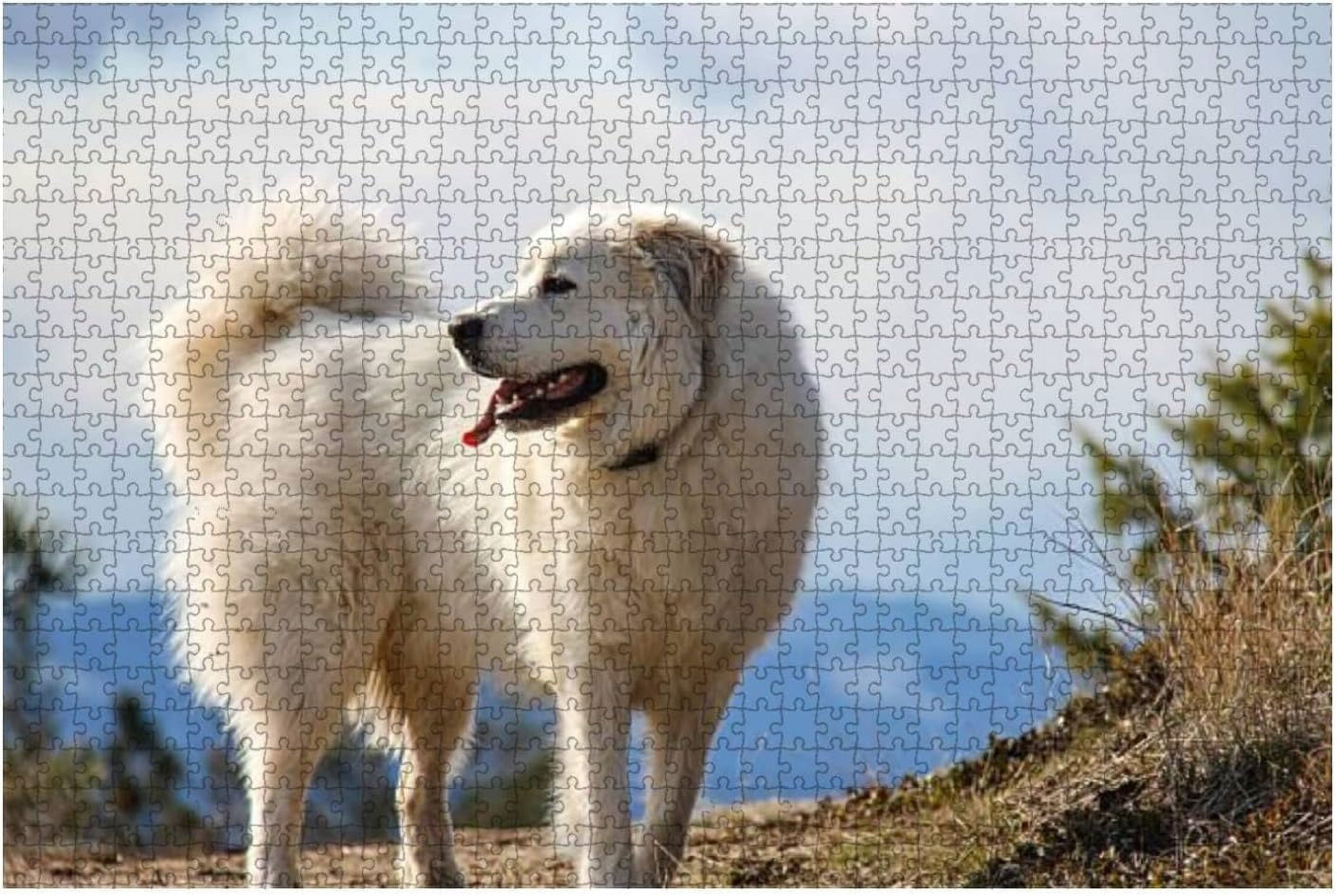 Great Pyrenees Lovers Cute Dog Jigsaw Puzzle Props Wooden Adults ...