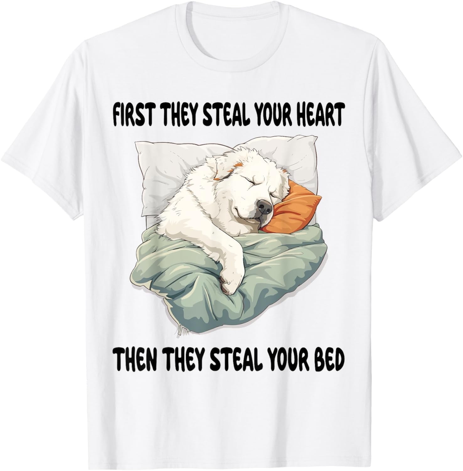 Great Pyrenees Sleeping Pajamas Nightgown T-Shirt - Walmart.com