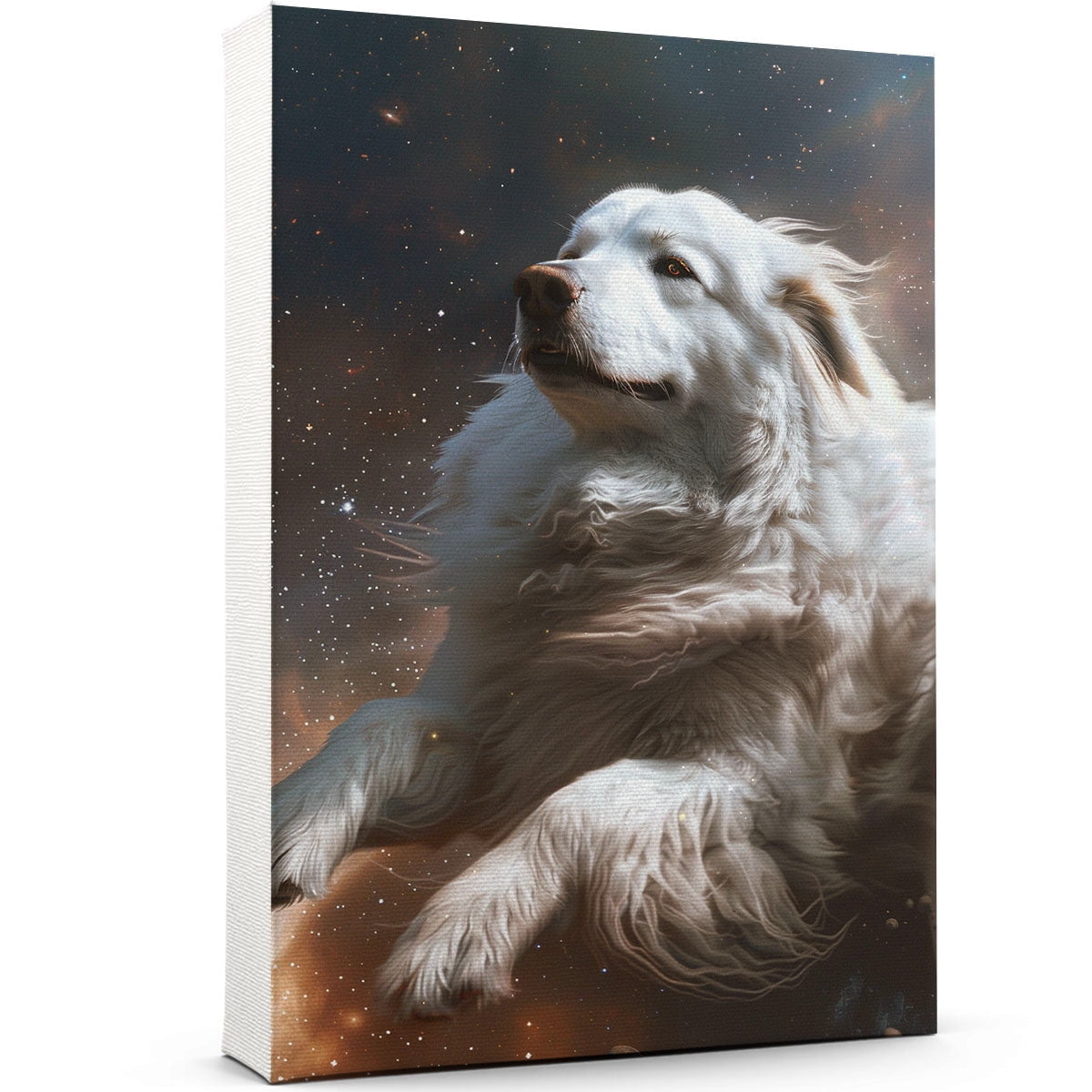 Great Pyrenees Space Poster Wall Art Funny Dog - Great Pyrenees Dog ...