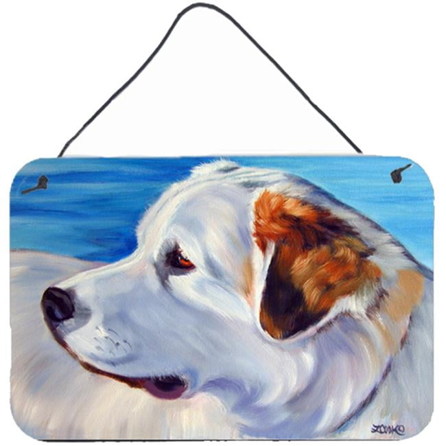 Great Pyrenees at the Beach Wall or Door Hanging Prints - Walmart.com