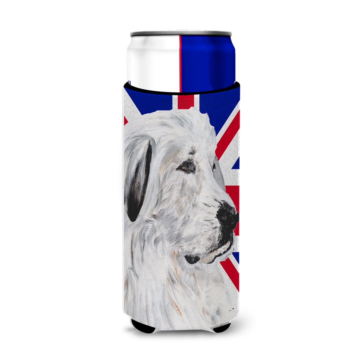 Great Pyrenees with English Union Jack British Flag Ultra Hugger for ...