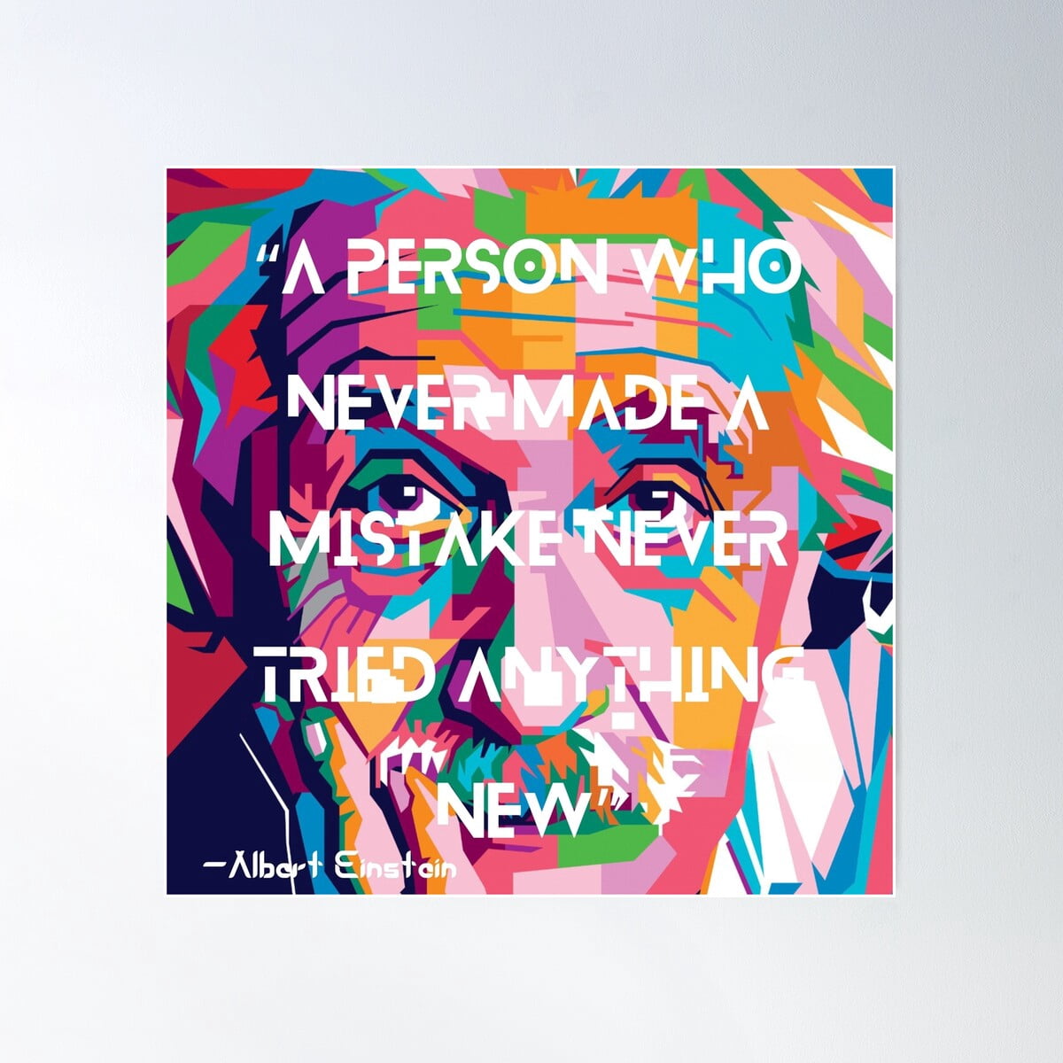 Great Quotes Of Albert Einstein Poster Wall Art, Modern Wall Decor For ...
