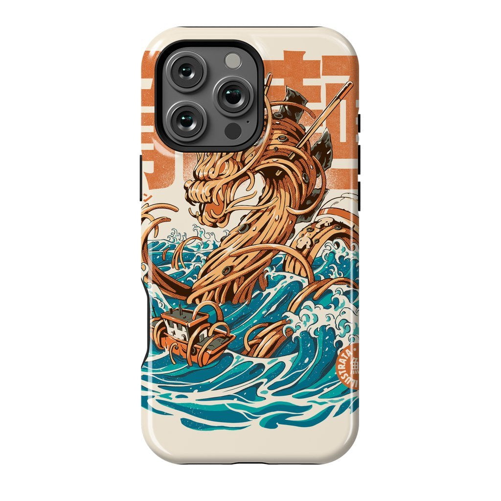 Great Ramen Dragon Wave Off Kanagawa Themed Art Tough Case for iPhone ...