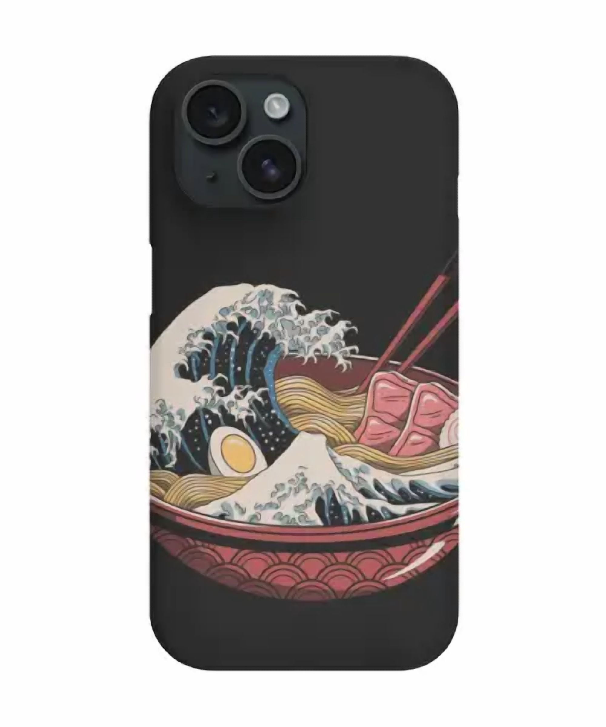 Great Ramen Wave Funny Japanese Food Phone Case for iPhone 16 15 14 13 ...