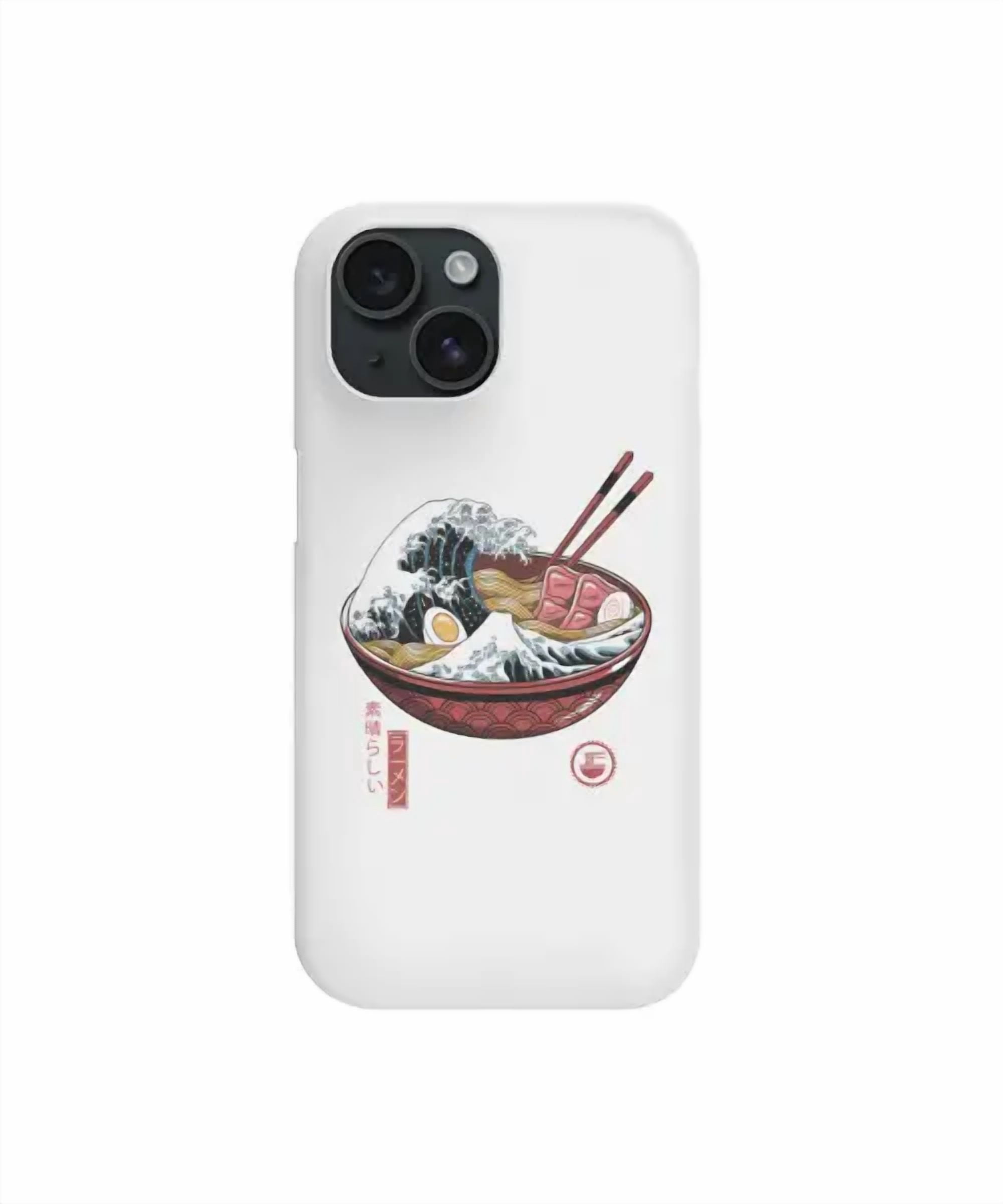 Great Ramen Wave White Variant Parody Phone Case for iPhone 11-17 All ...