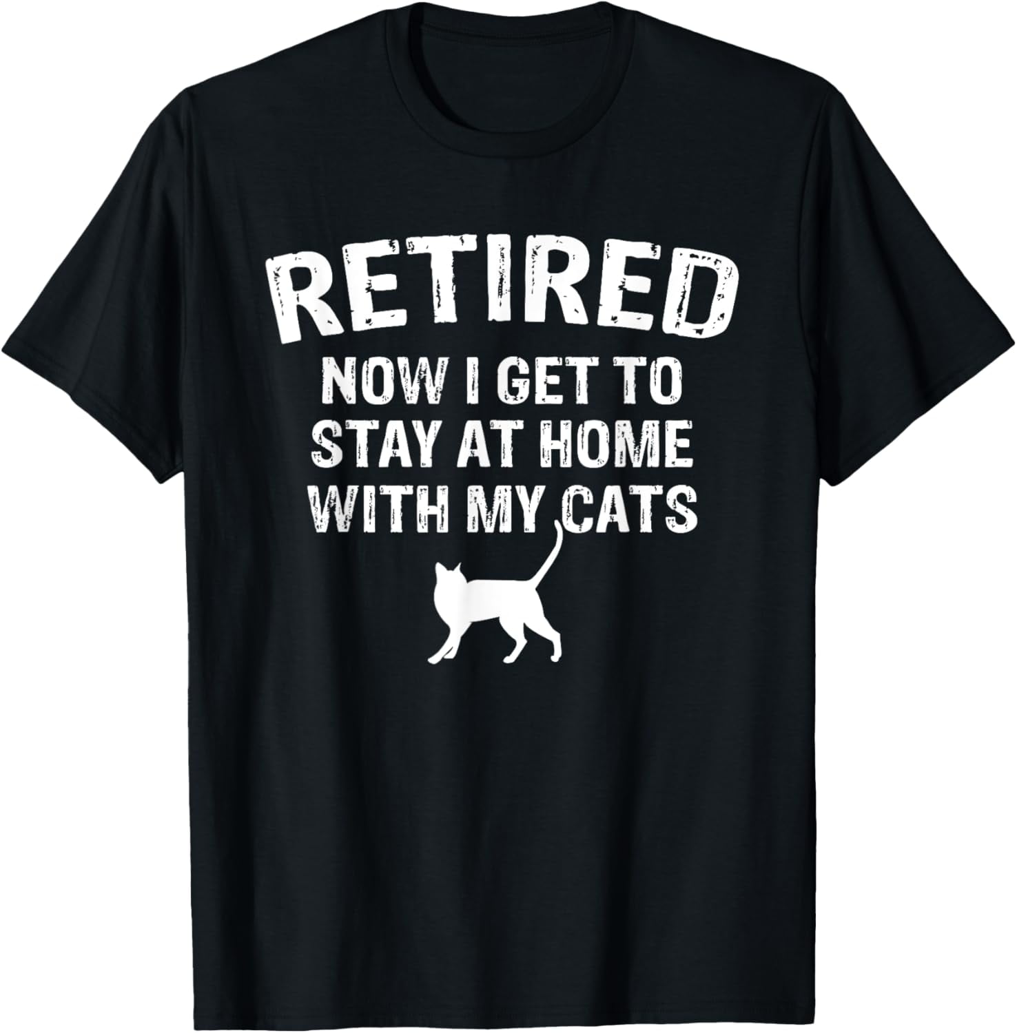 Great Retired Cat Lover Design Cats Owner Retirement T-Shirt - Walmart.com