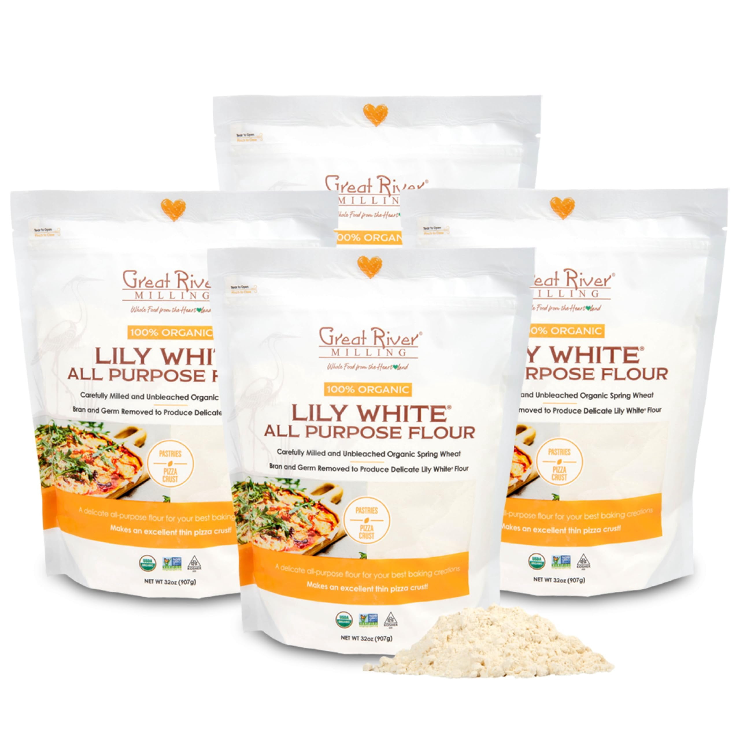 Great River Organic Milling Lily White Organic All-Purpose Flour ...