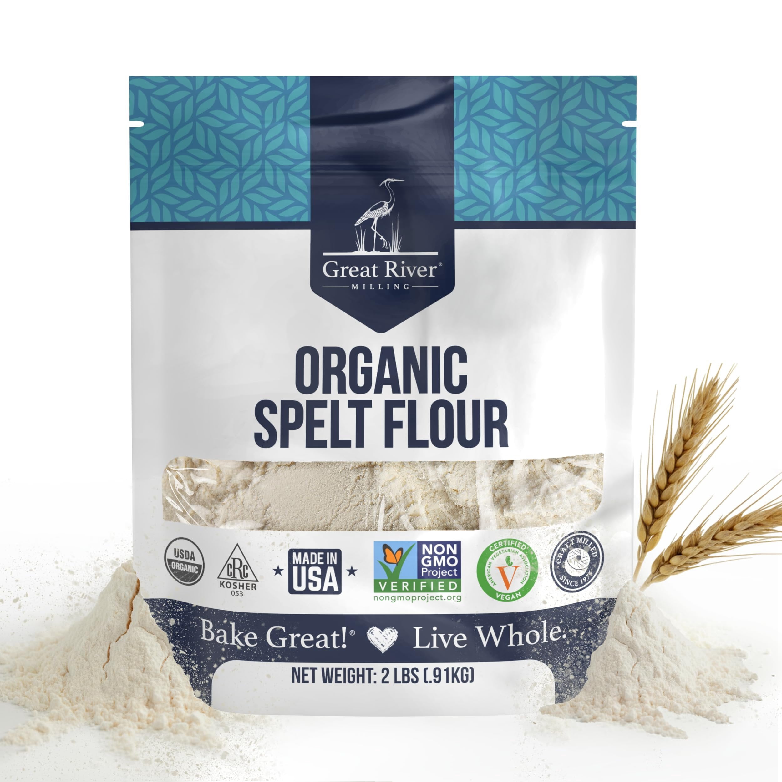 Great River Organic Milling Organic Spelt Flour Whole Grain Ancient ...