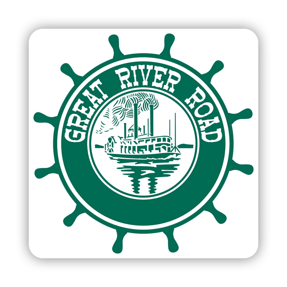 Great River Road Shield Sticker Decal - Self Adhesive Vinyl ...