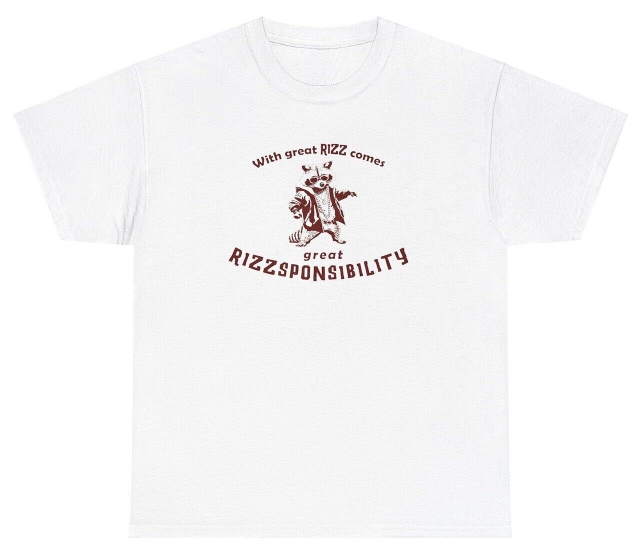 Great Rizz Comes Great Responsibility T Shirt Funny Oddly Specific Bear ...