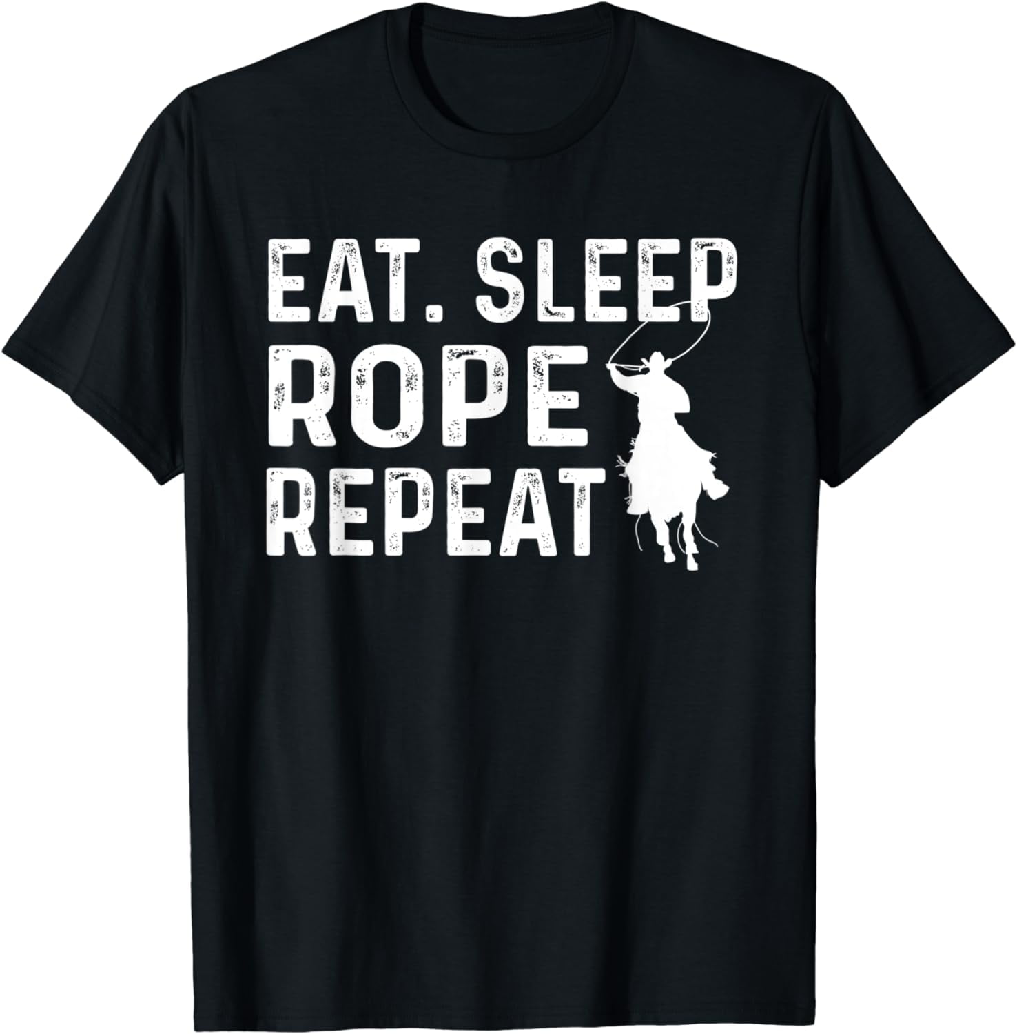 Great Roping Design Rodeo Western Team Rope T-Shirt - Walmart.com