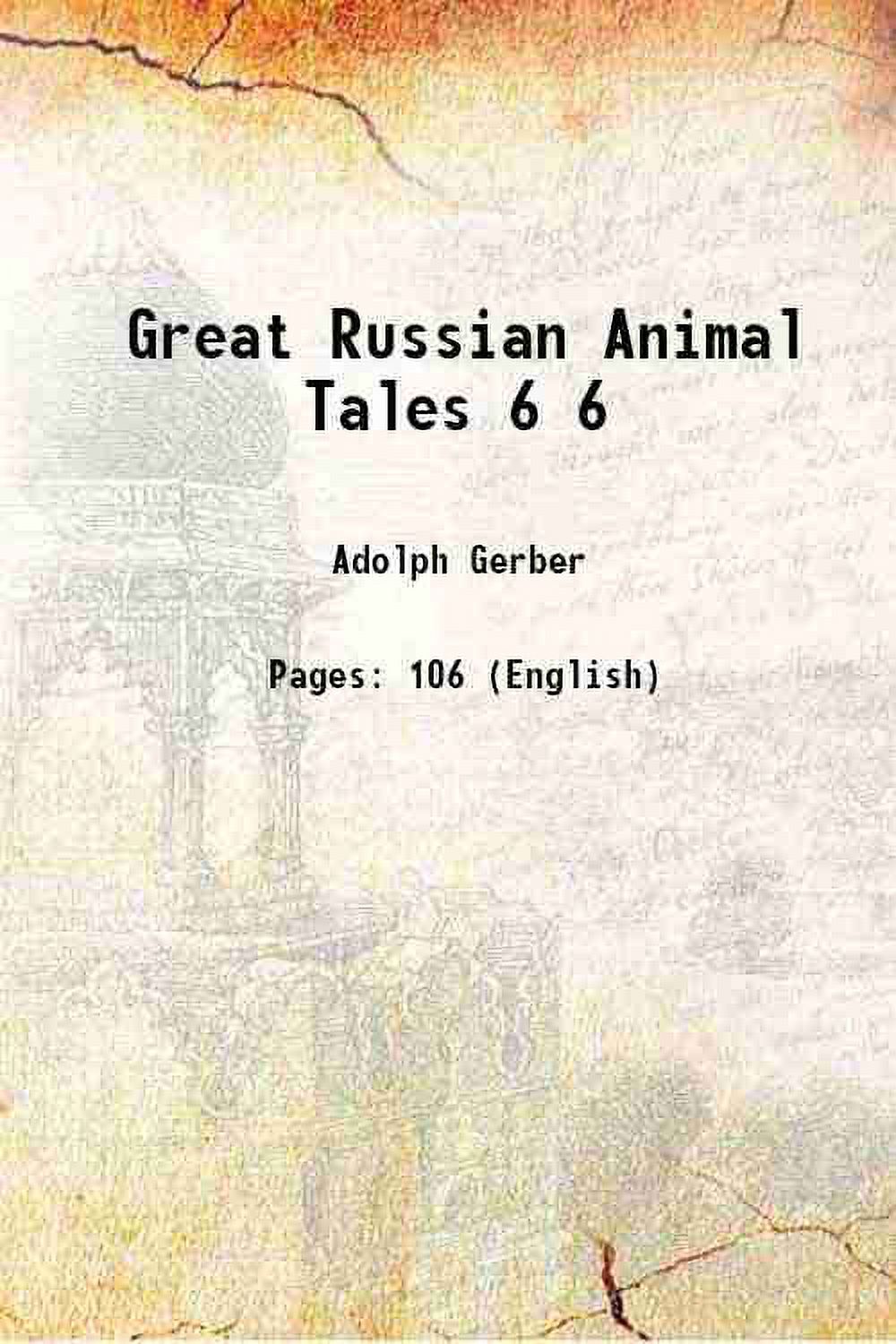 Great Russian Animal Tales Volume 6 1891 [Hardcover] - Walmart.com