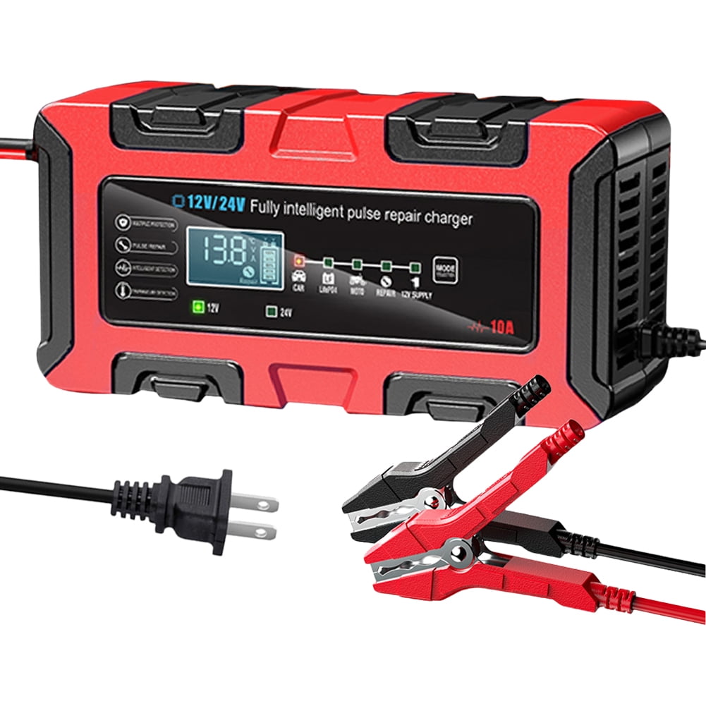 Great Sale! 10A 12V/24V Smart Car Battery Charger Battery Maintainer ...