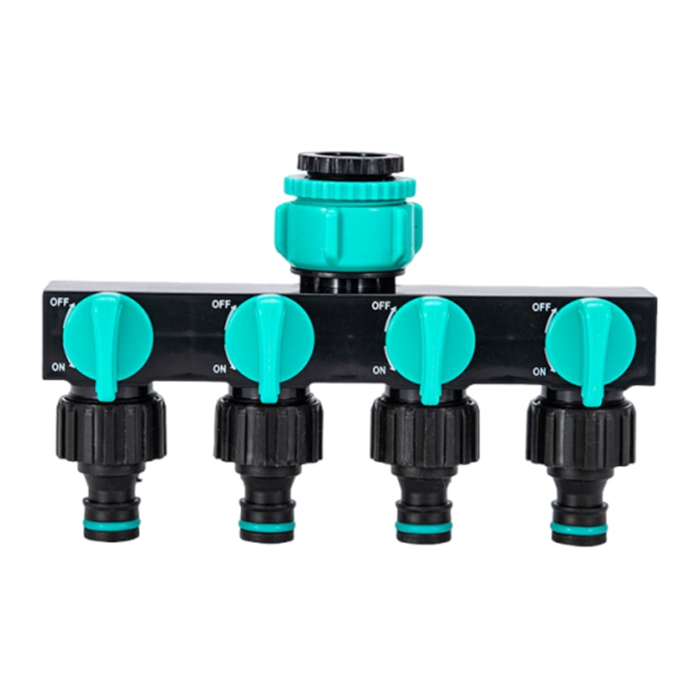 Great Sale! 4 Way Hose Splitter Extended Handle Splitter for Water ...