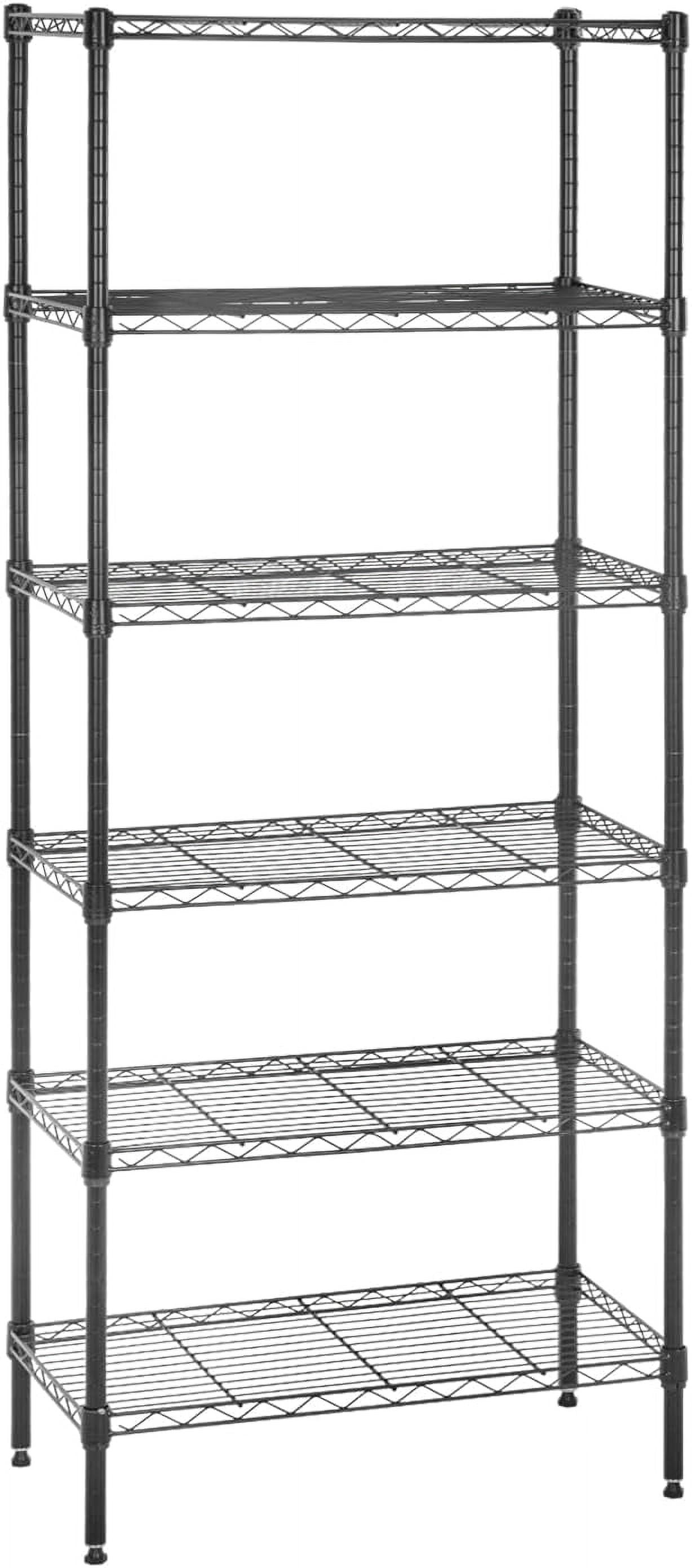Great Sale 6-Shelf Adjustable Standing Shelf Storage Shelf Wire ...