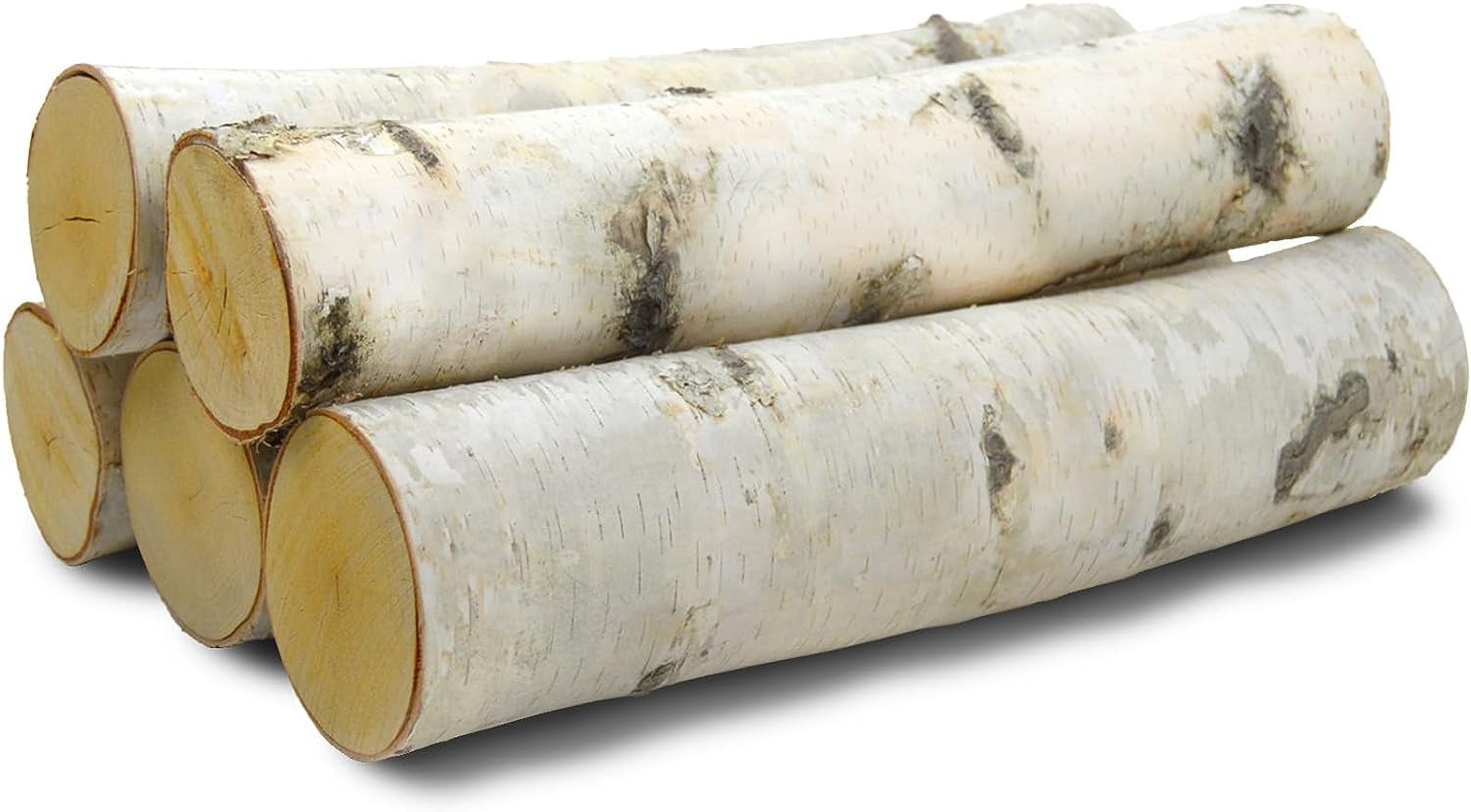 Great Sale Birch Fireplace Large Log Set (5 Logs: 3''-5'' Dia. x 15.5 ...